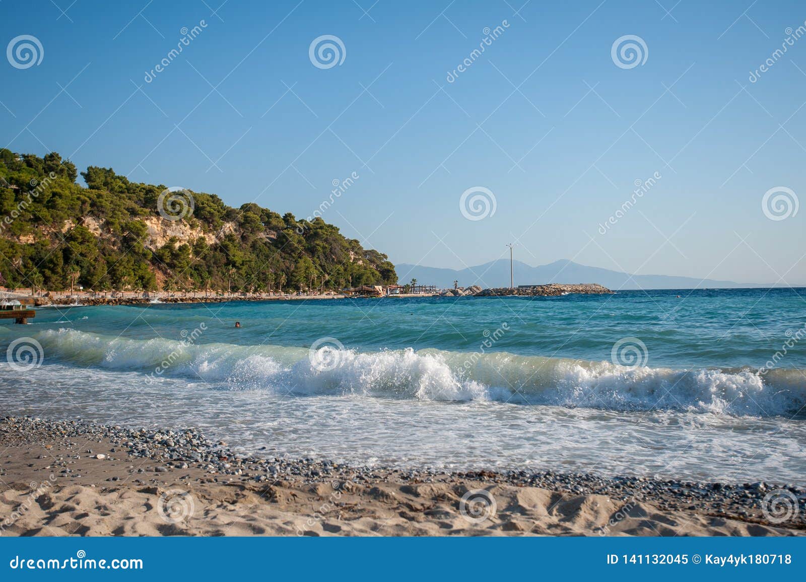 Waves on the Beach. Swimming Weather during the Day Stock Image - Image ...