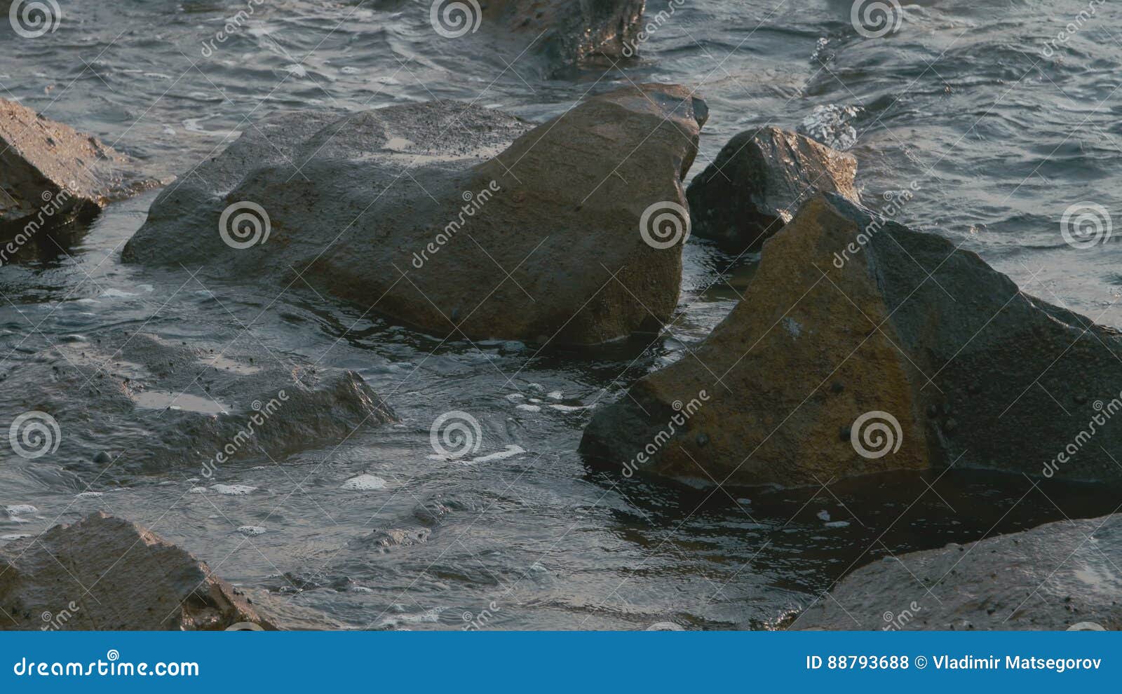 Waves Beating Against the Rocks Stock Footage - Video of splash, coast ...