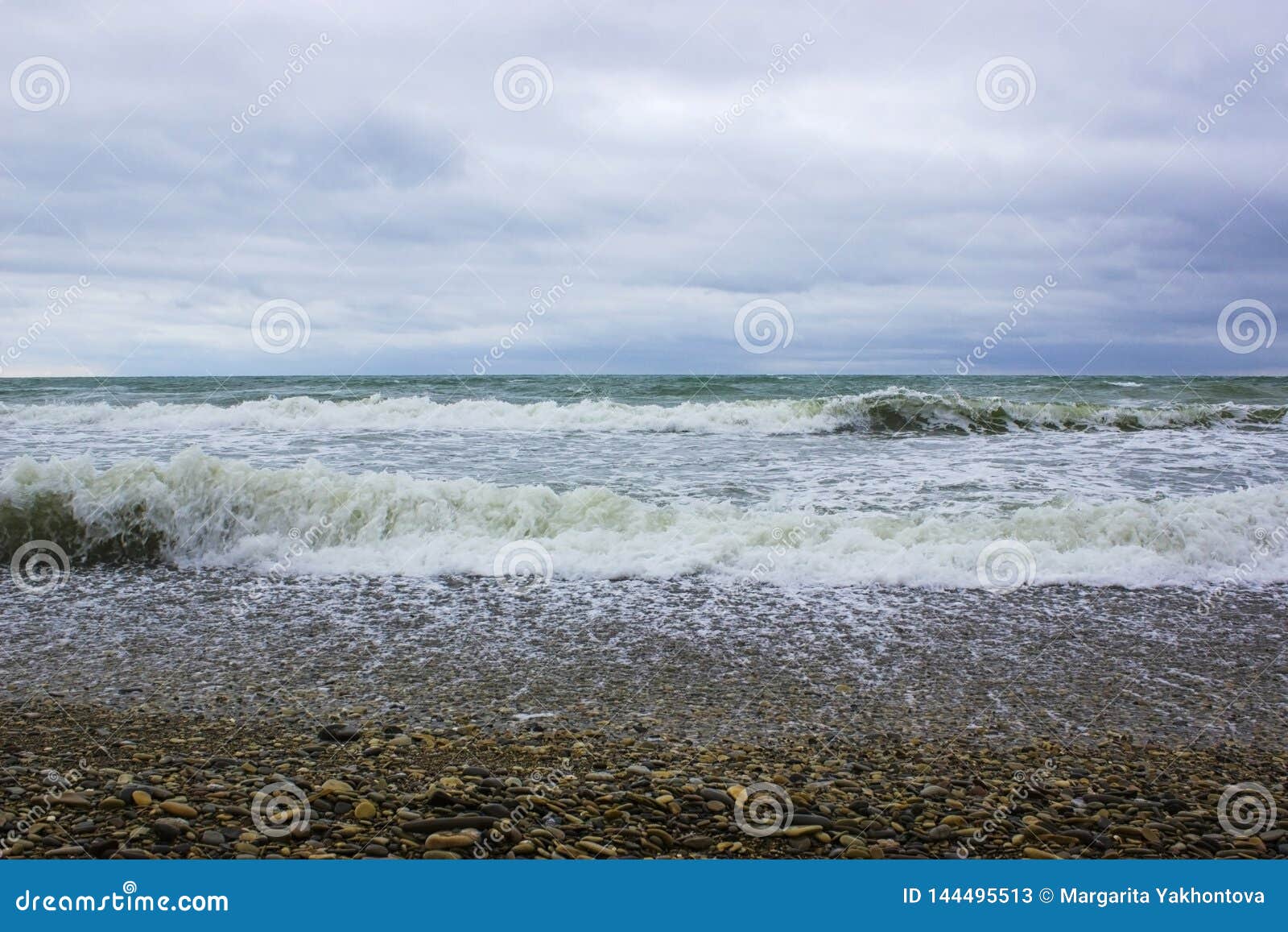 Waves of the Black Sea during a Storm Stock Image - Image of coast ...
