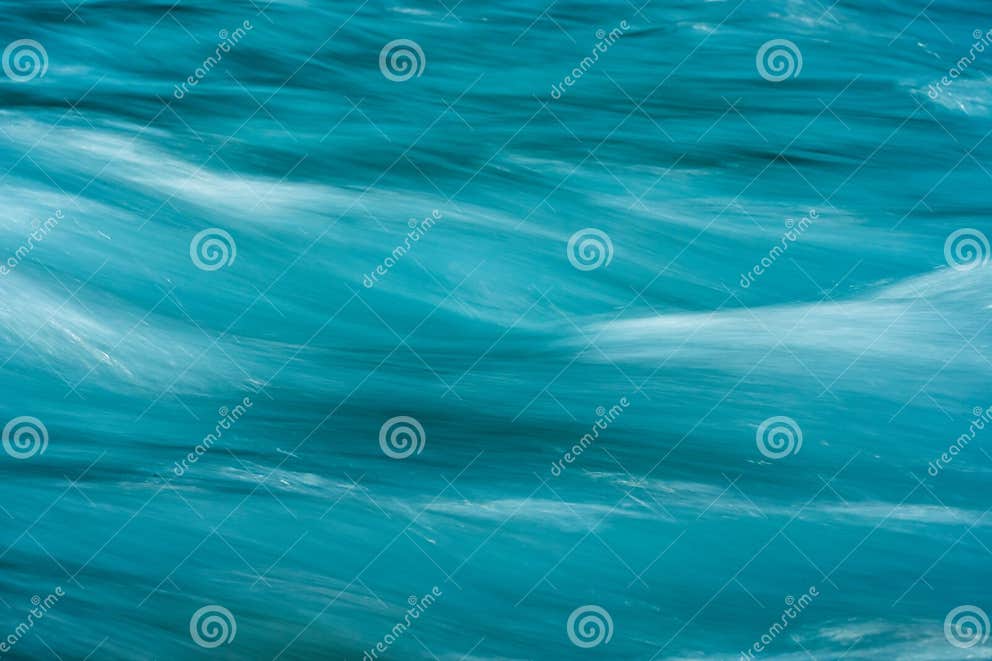 Waves of Blue Water Rush Across Image Stock Image - Image of view ...