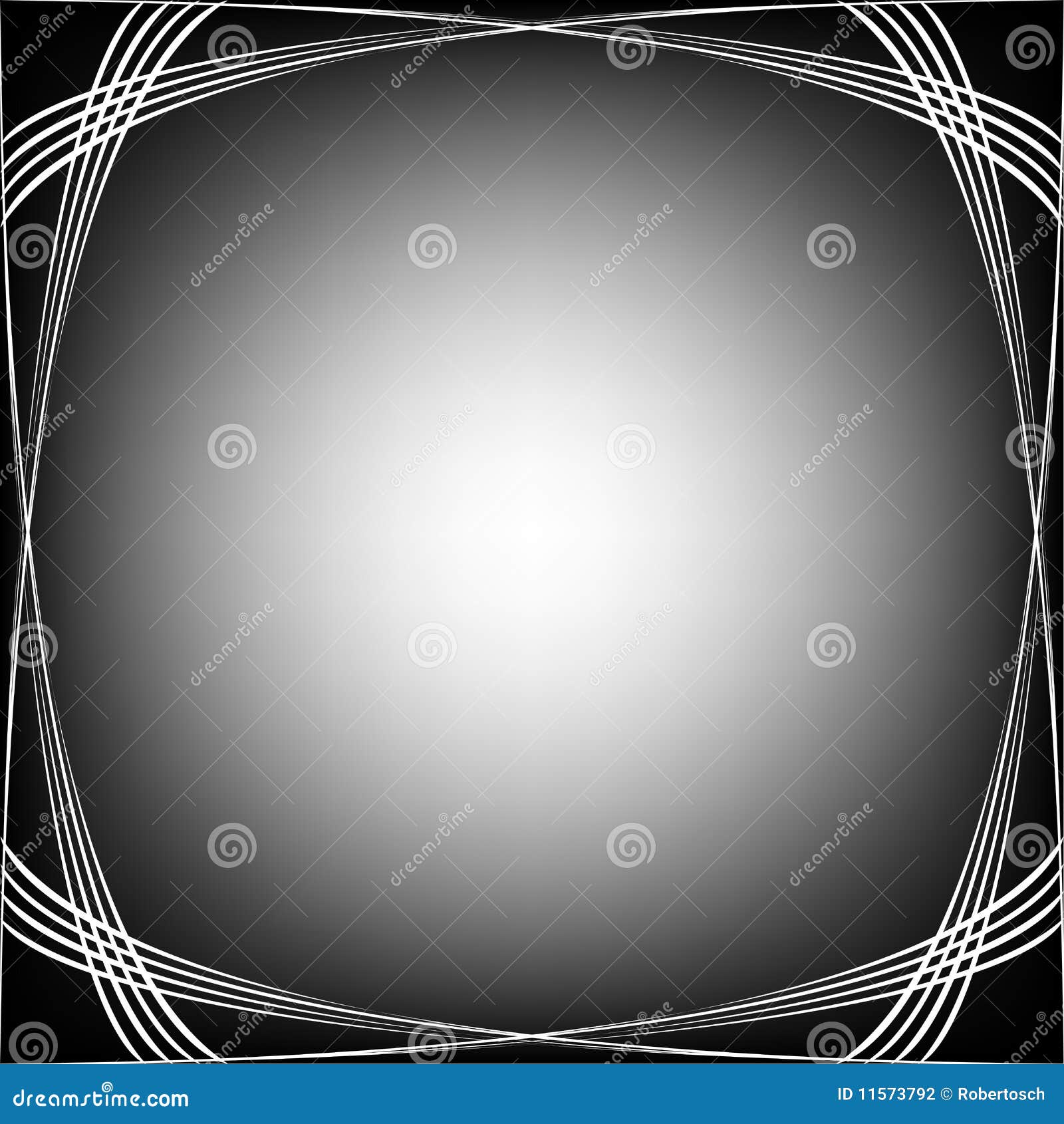 Waves Border White on Black Stock Vector - Illustration of modern ...