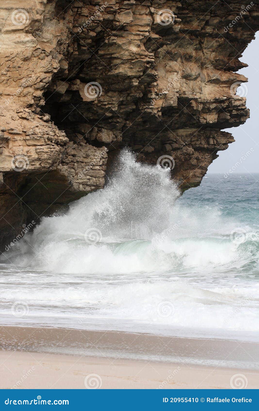 Waves Breaking Against Rocks Stock Photo - Image of outdoors, crashes ...