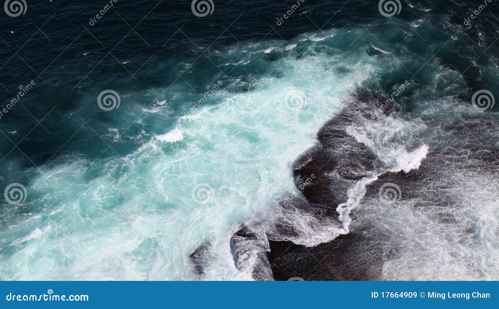 Waves breaking on rocks stock image. Image of surf, blue - 17664909