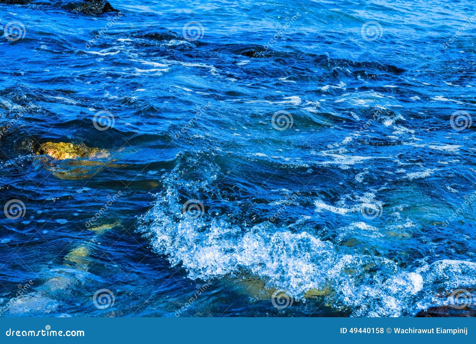 Waves Breaking on the Rocks Stock Photo - Image of mediterranean, port ...