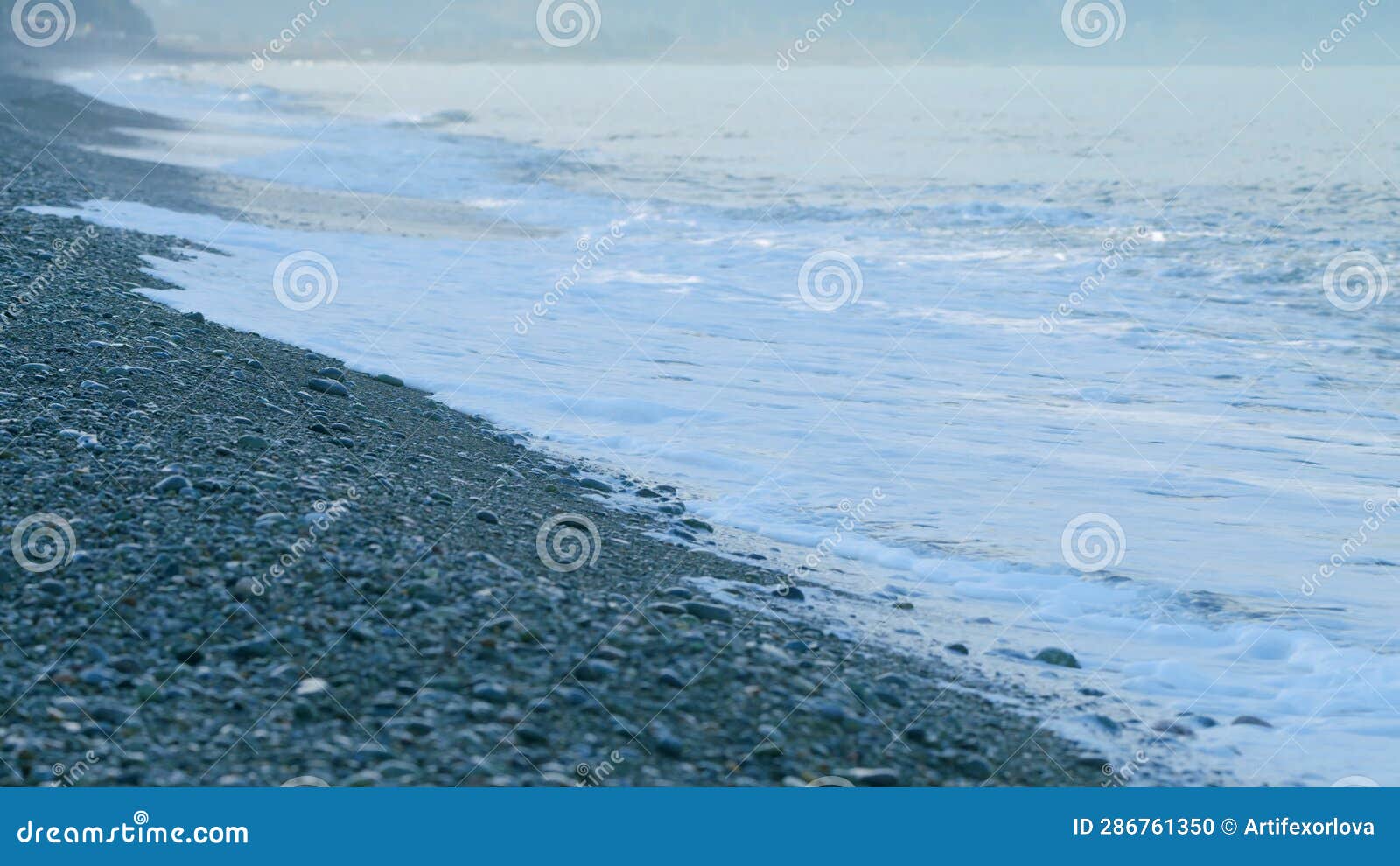 Waves Breaking at Seashore Beach Shallow Water. Abstract Nautical ...