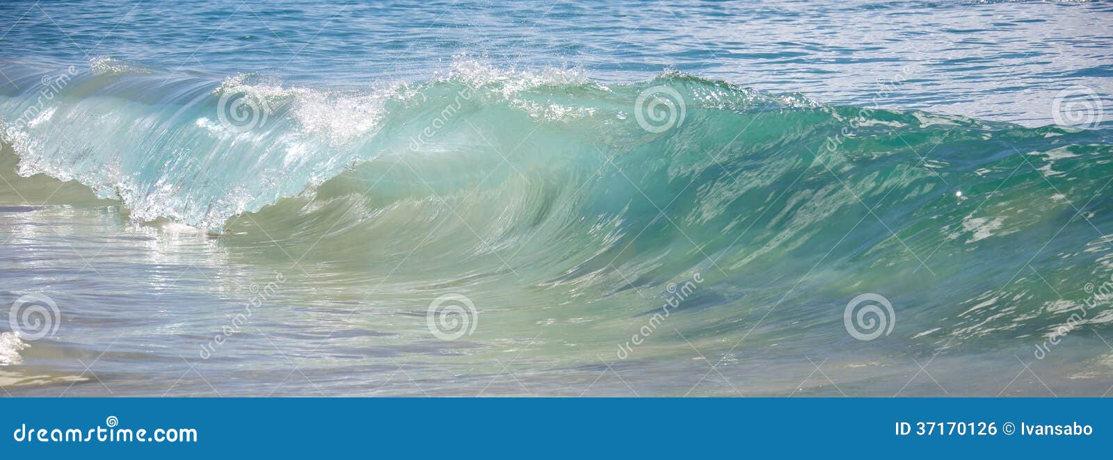 Waves Breaking on the Shore Stock Photo - Image of clean, motion: 37170126