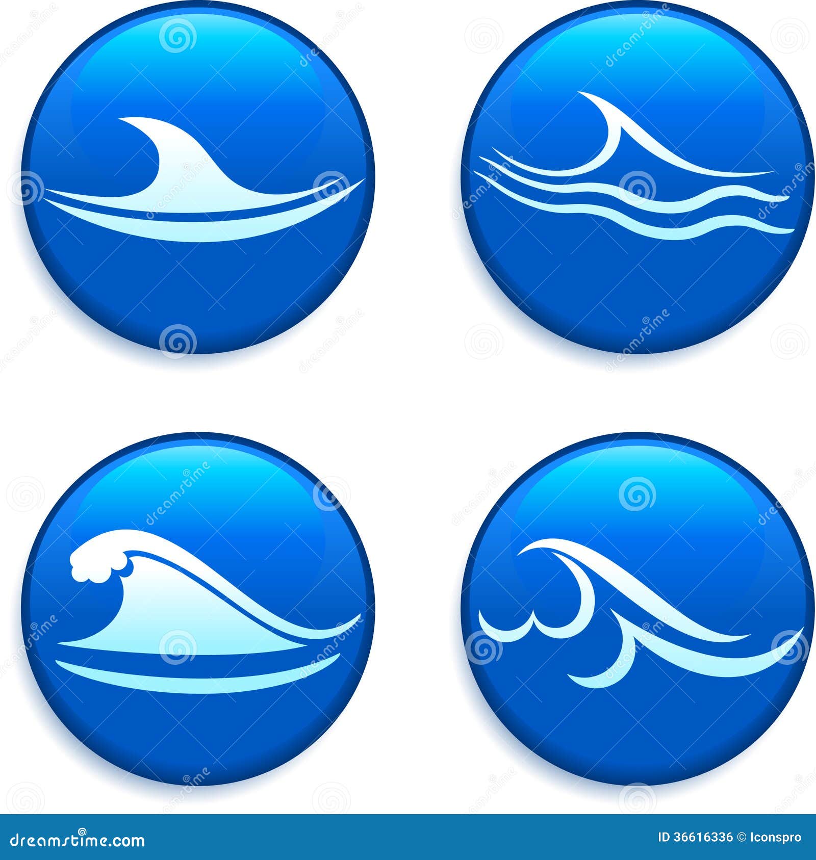 Waves on buttons stock illustration. Illustration of digitally - 36616336