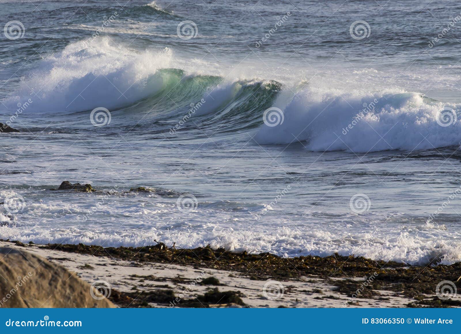 Waves on the California Coastline Stock Photo - Image of nature, rock ...