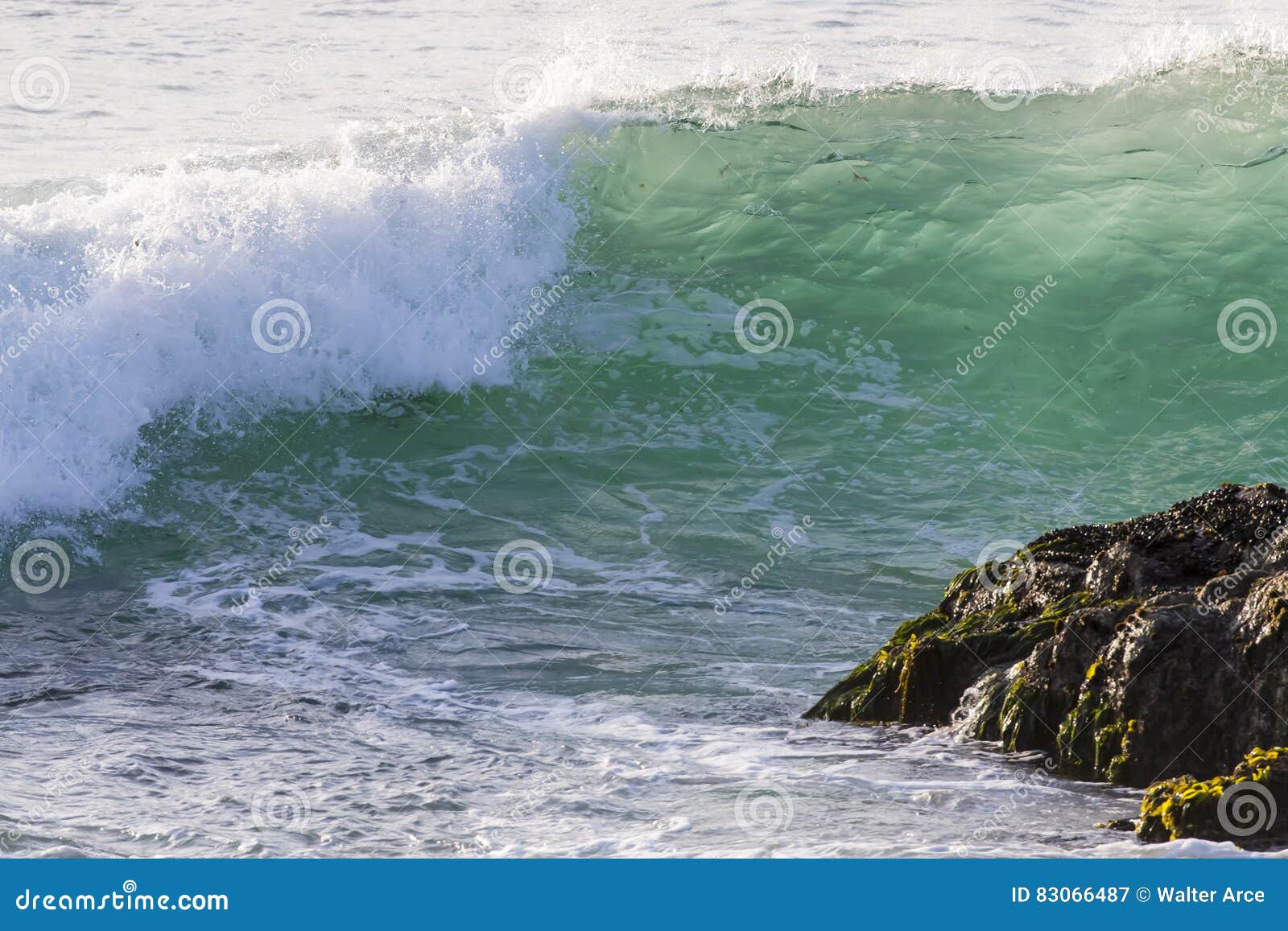Waves on the California Coastline Stock Image - Image of dramatic ...