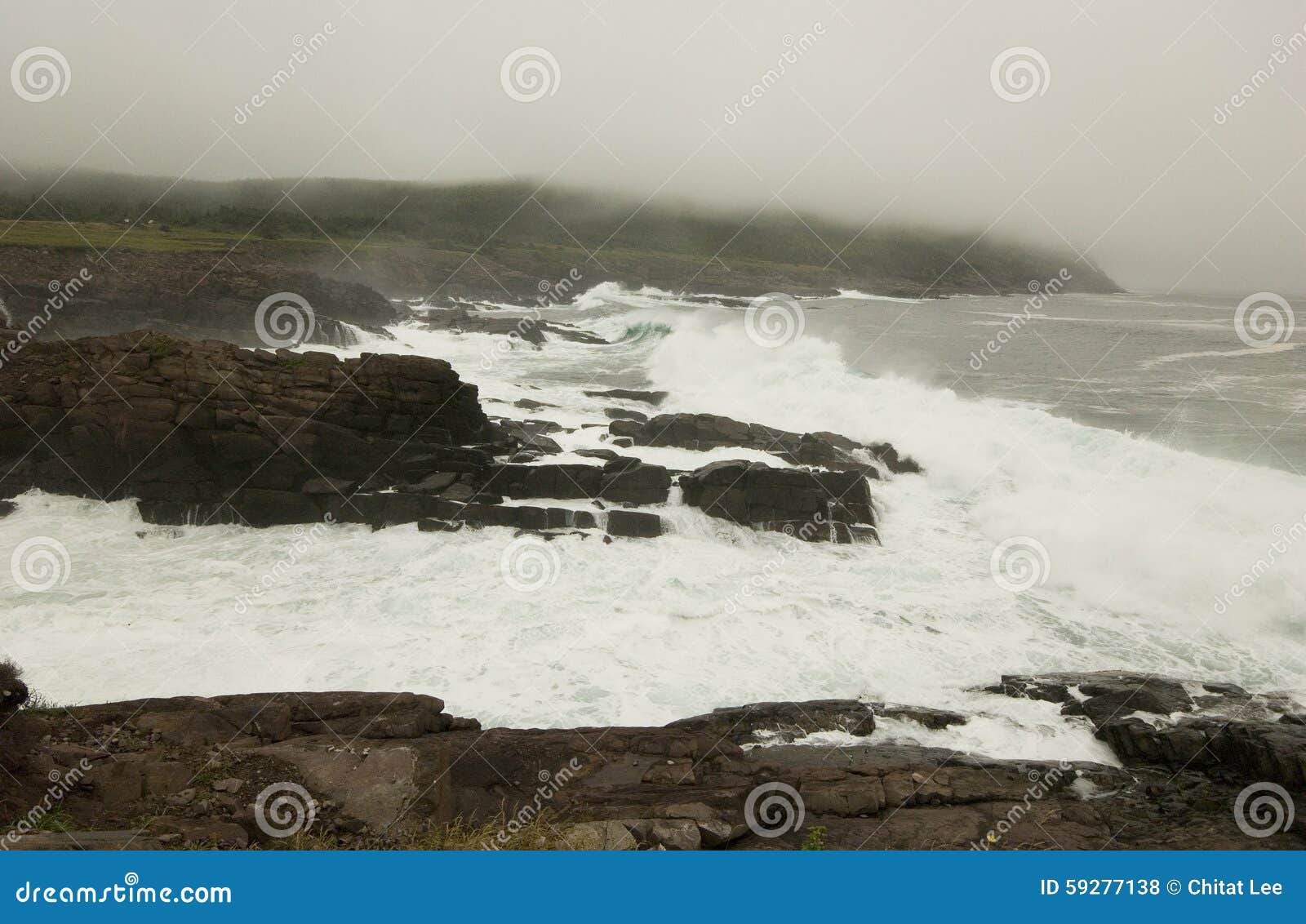 Waves and Cliffs stock photo. Image of atlantic, nature - 59277138