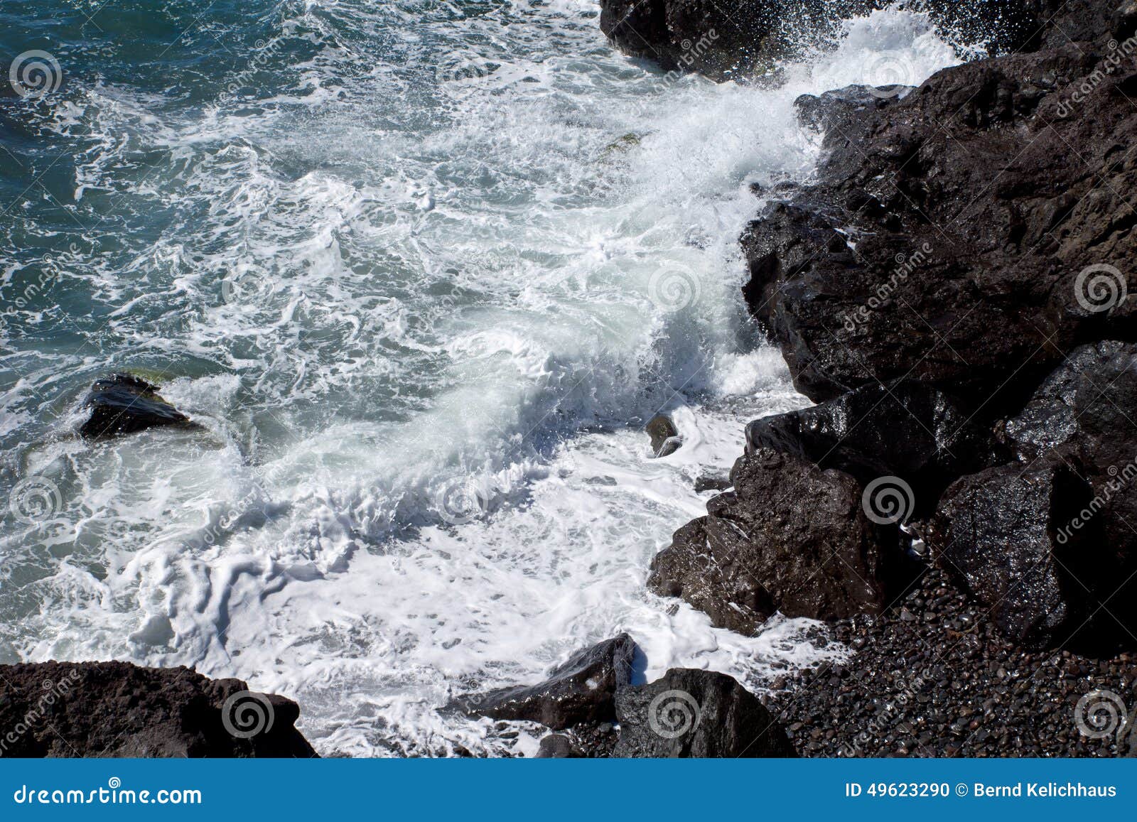 Waves on the coast stock photo. Image of wallpaper, coastline - 49623290