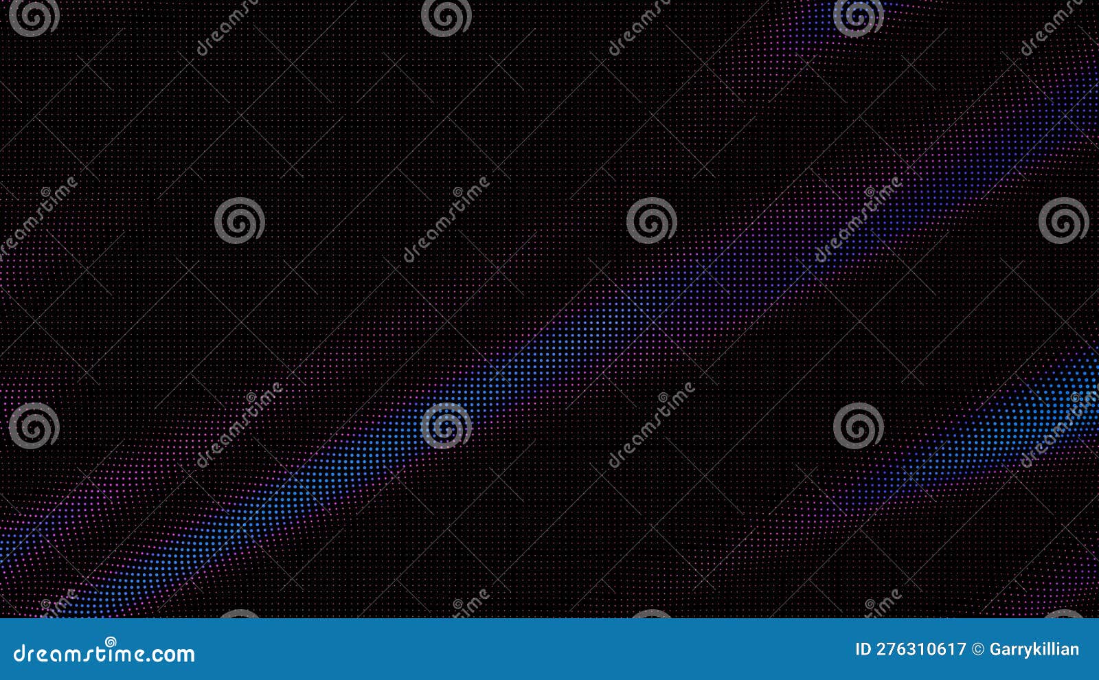 Waves of Colorful Points. Digital Data Splash of Point Array Stock ...