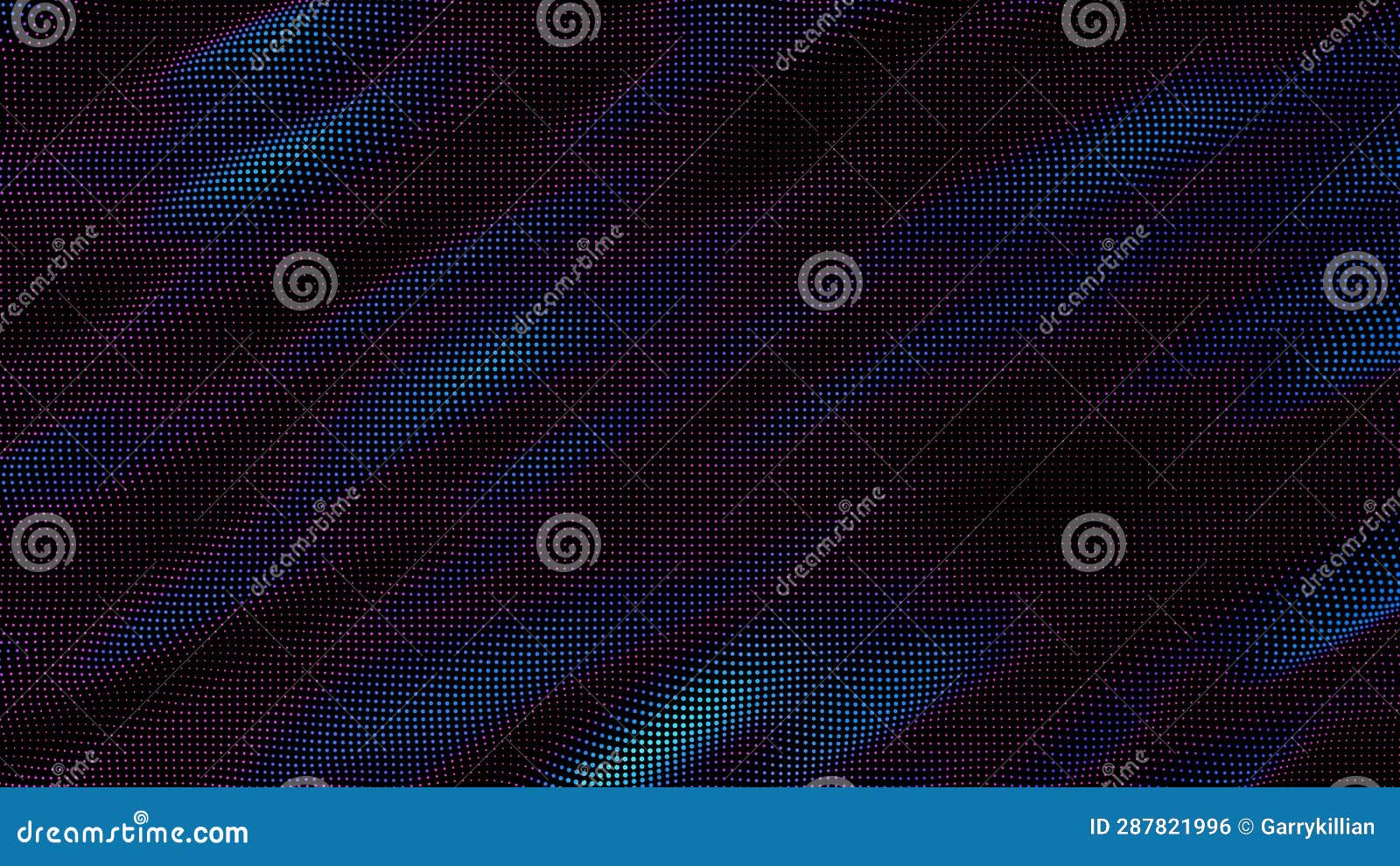 Waves of Colorful Points. Digital Data Splash of Point Array Stock ...