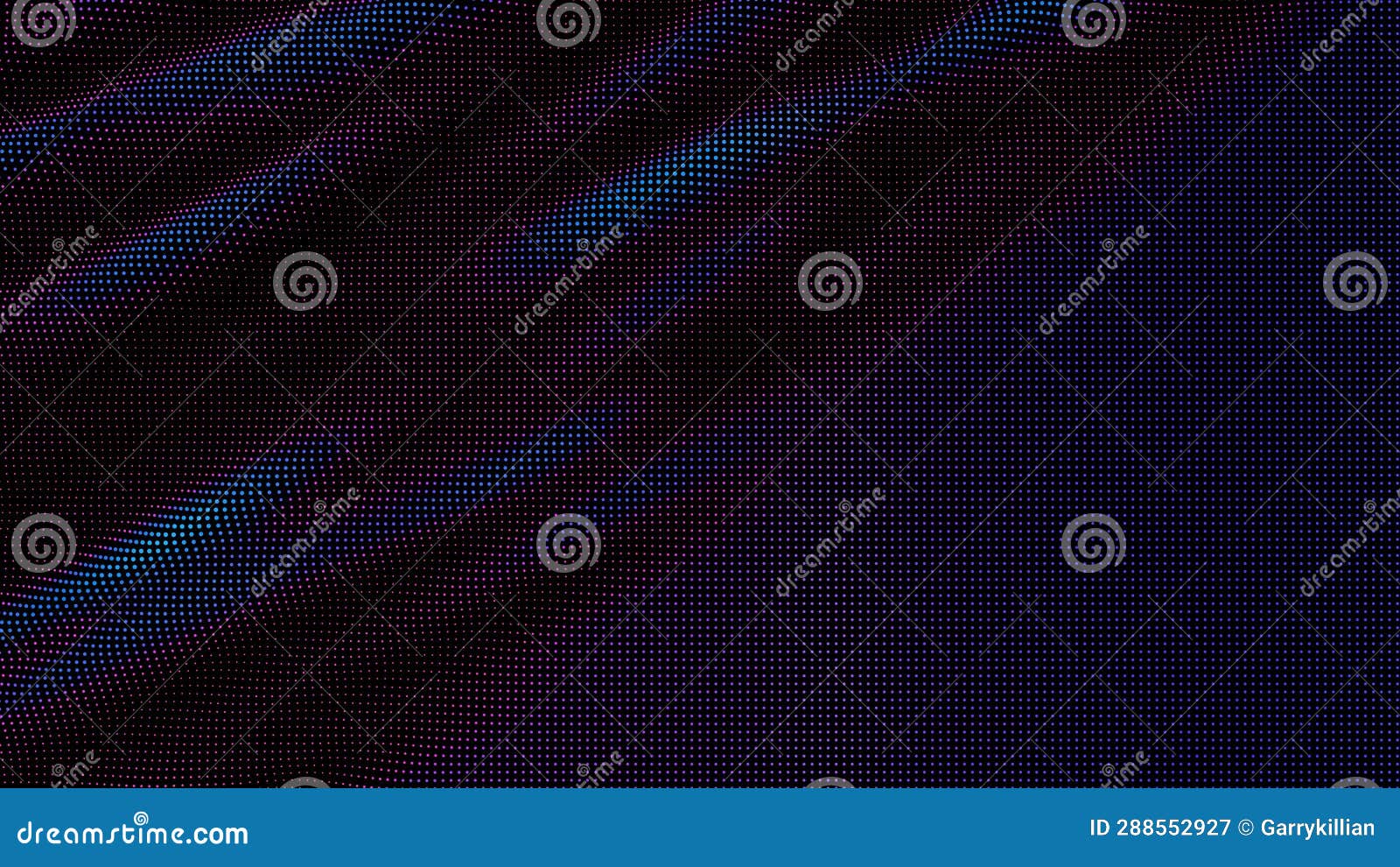 Waves of Colorful Points. Digital Data Splash of Point Array Stock ...