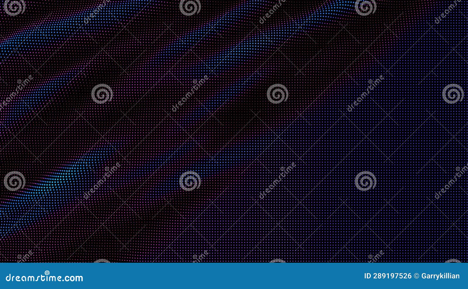 Waves of Colorful Points. Digital Data Splash of Point Array Stock ...