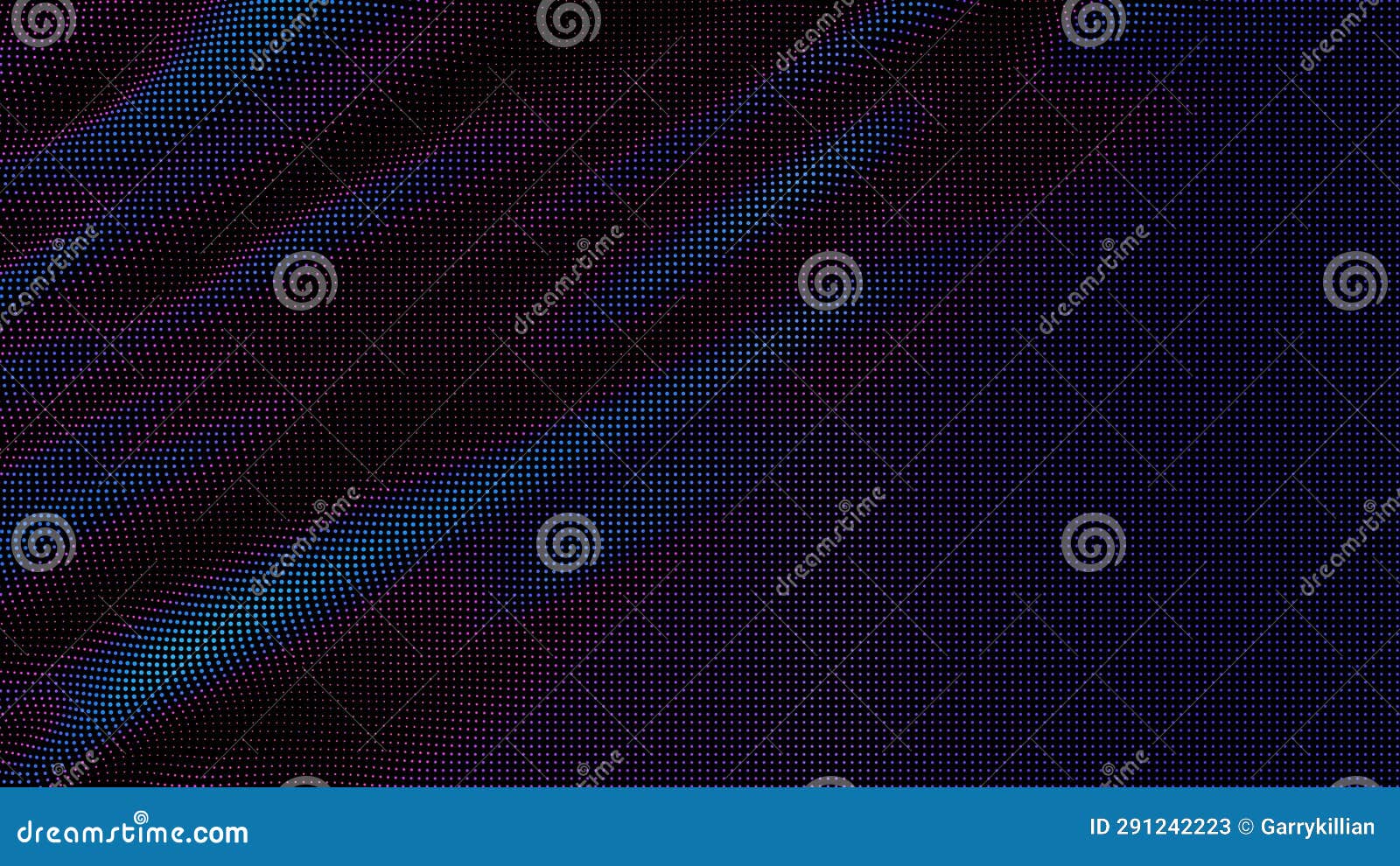 Waves of Colorful Points. Digital Data Splash of Point Array Stock ...