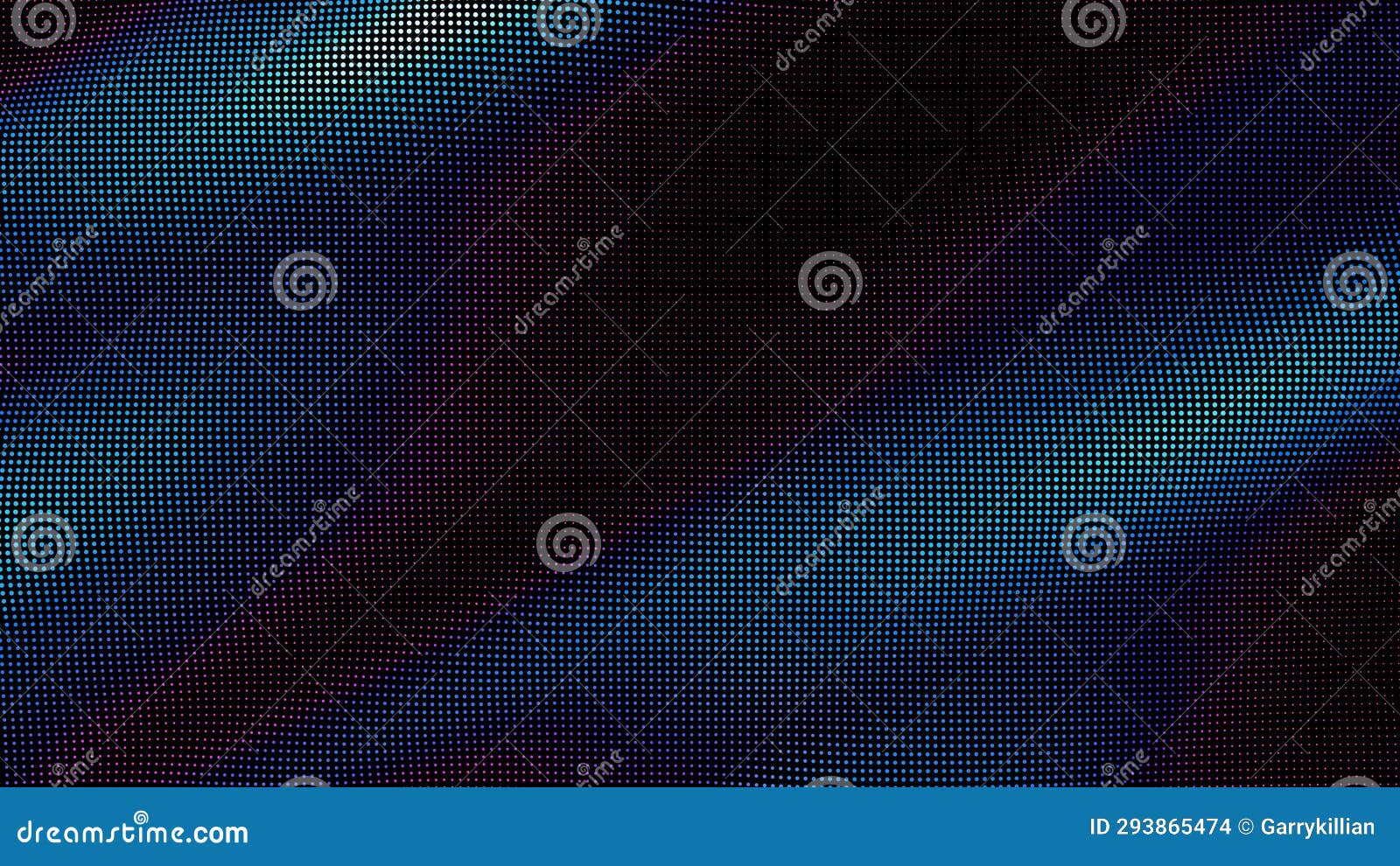 Waves of Colorful Points. Digital Data Splash of Point Array Stock ...