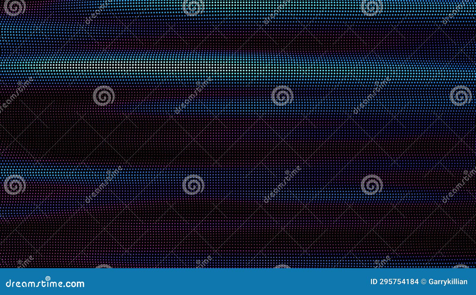 Waves of Colorful Points. Digital Data Splash of Point Array Stock ...