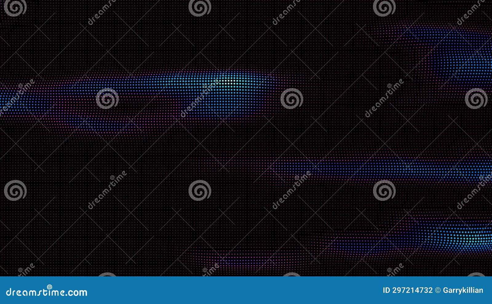 Waves of Colorful Points. Digital Data Splash of Point Array Stock ...