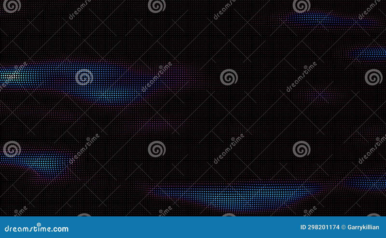 Waves of Colorful Points. Digital Data Splash of Point Array Stock ...