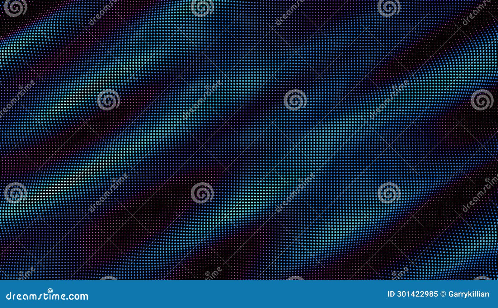 Waves of Colorful Points. Digital Data Splash of Point Array Stock ...