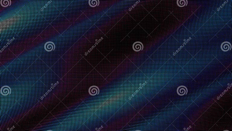 Waves of Colorful Points. Digital Data Splash of Point Array Stock ...