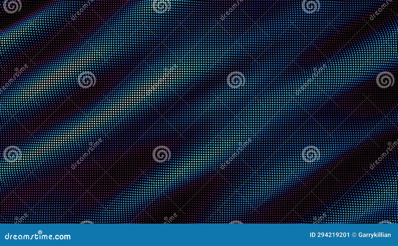 Waves of Colorful Points. Digital Data Splash of Point Array Stock ...