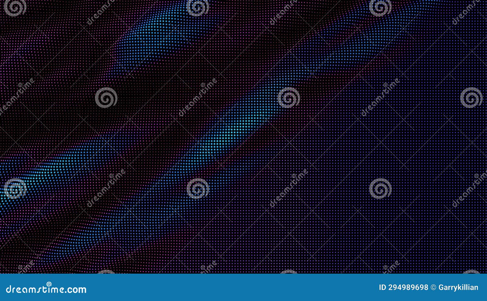 Waves of Colorful Points. Digital Data Splash of Point Array Stock ...