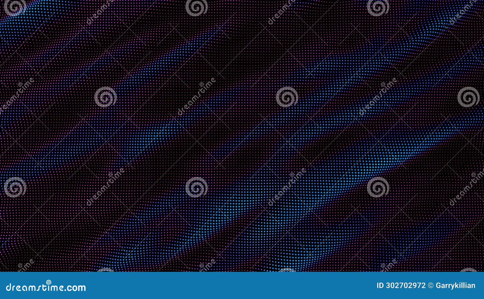 Waves of Colorful Points. Digital Data Splash of Point Array Stock ...