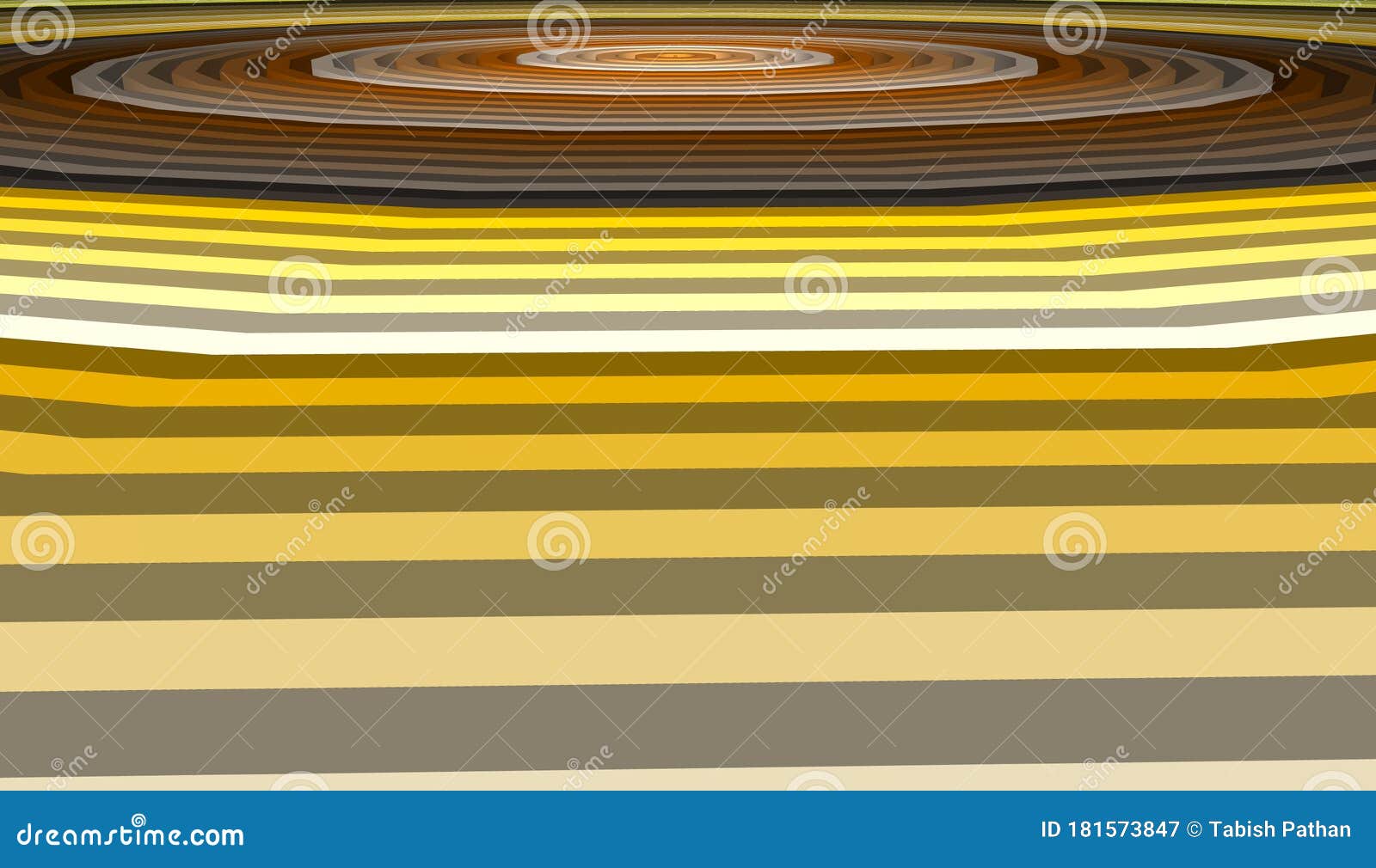 Waves of Colorful Shades Emerging from the Center Stock Illustration ...