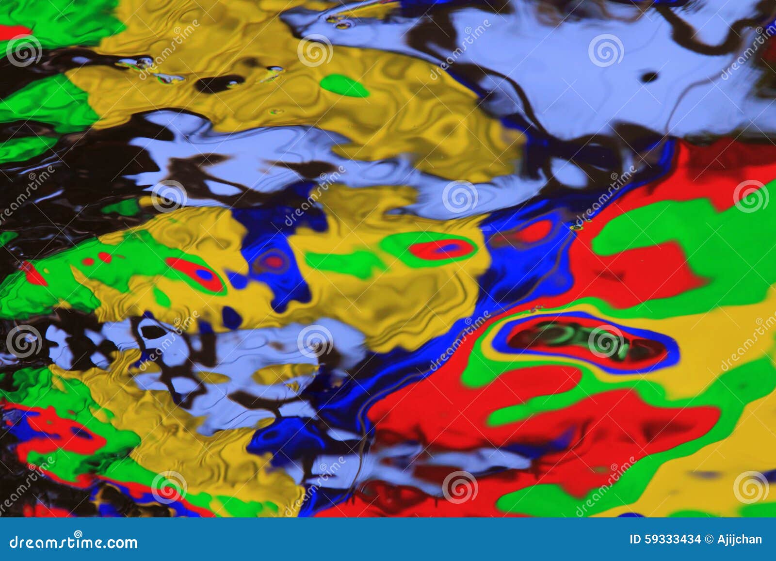 Waves with Colors Reflecting on it Stock Photo - Image of vivid, holi ...