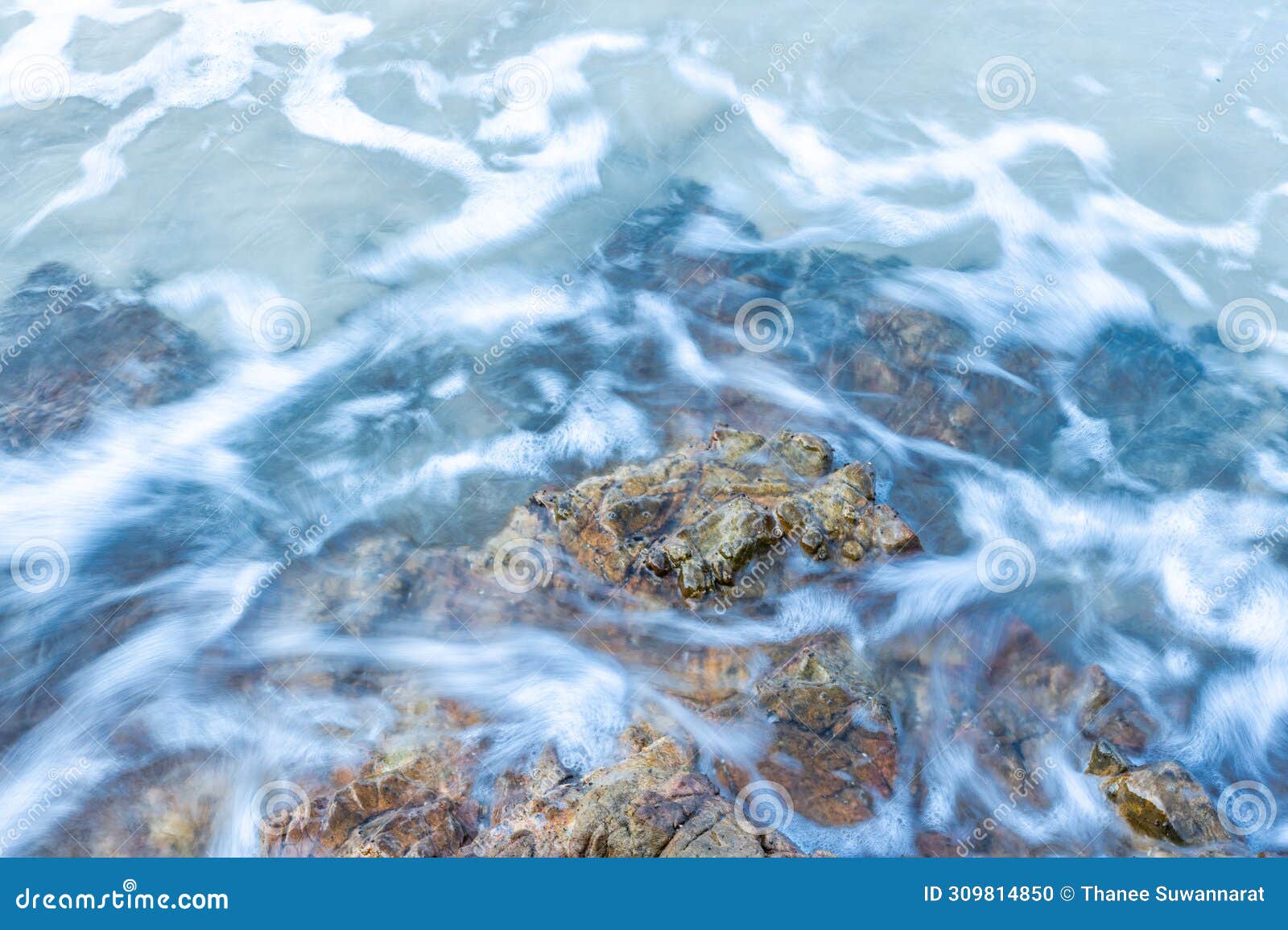 Ocean Waves Crash on the Rocky Beach. Stock Photo - Image of nature ...