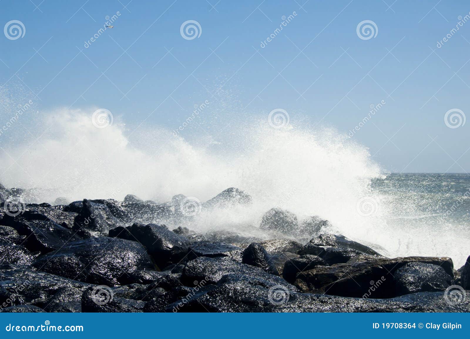 Waves Crashing (1 of 2) stock photo. Image of strong - 19708364