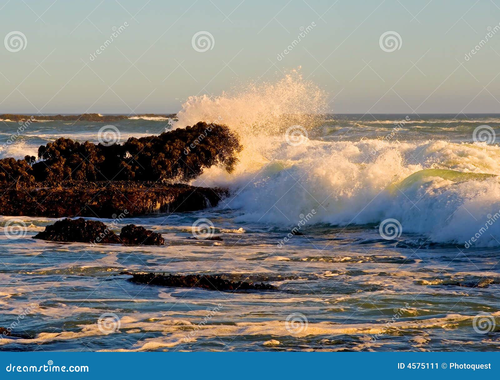 Waves Crashing Against the Rocks Stock Image - Image of ripple, ocean ...