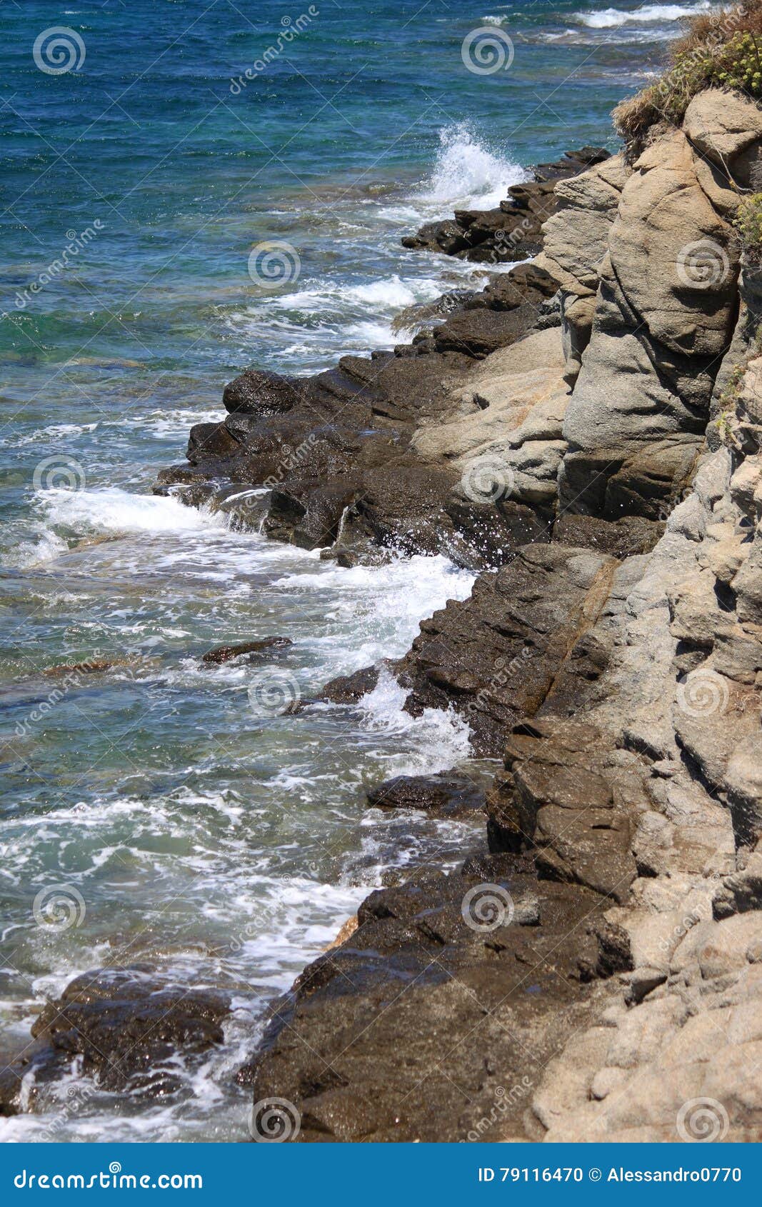 Waves crashing on cliff stock photo. Image of outdoors - 79116470
