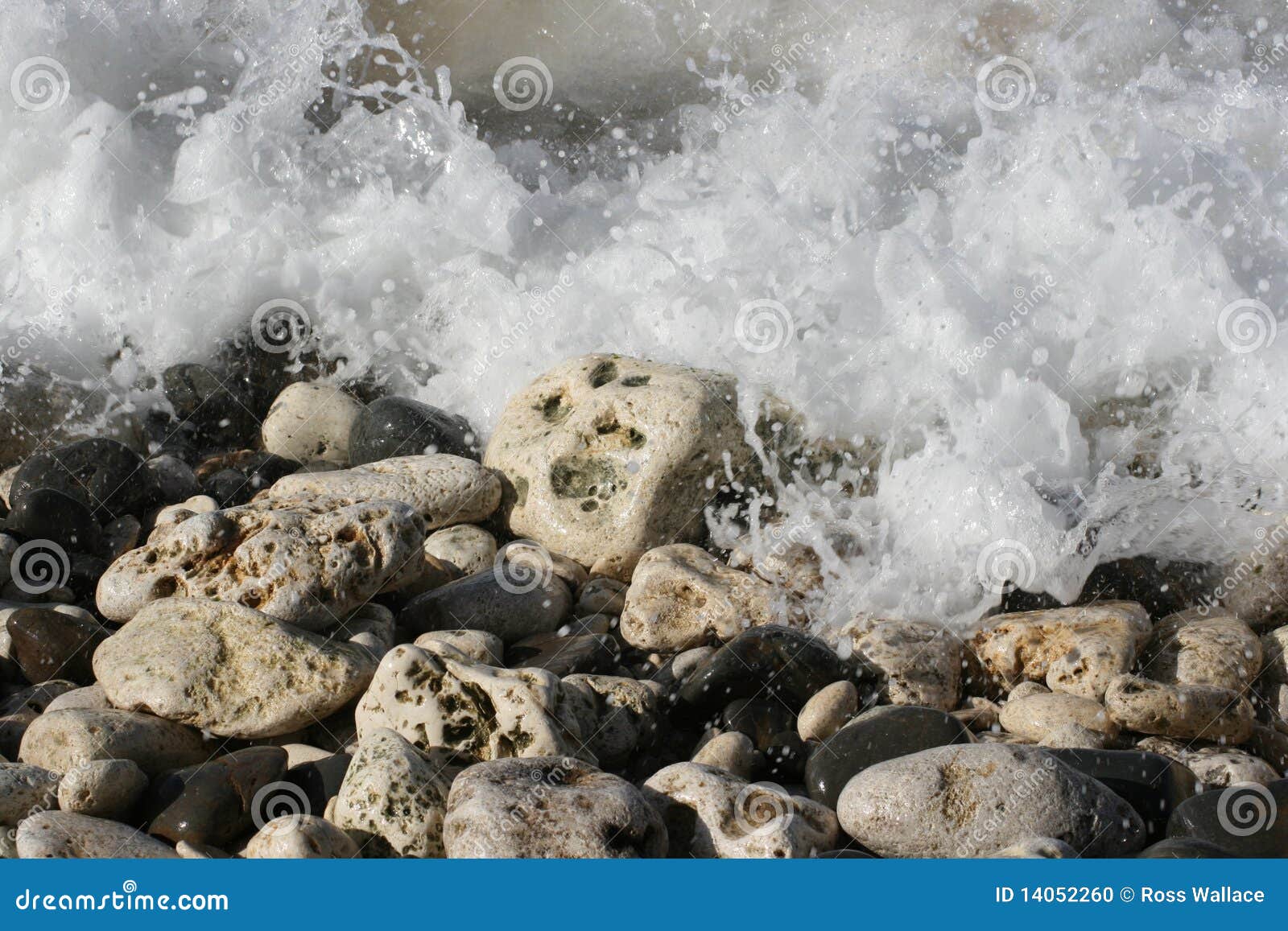 Waves Crashing Onto Rocks at a Beach Stock Photo - Image of crash ...