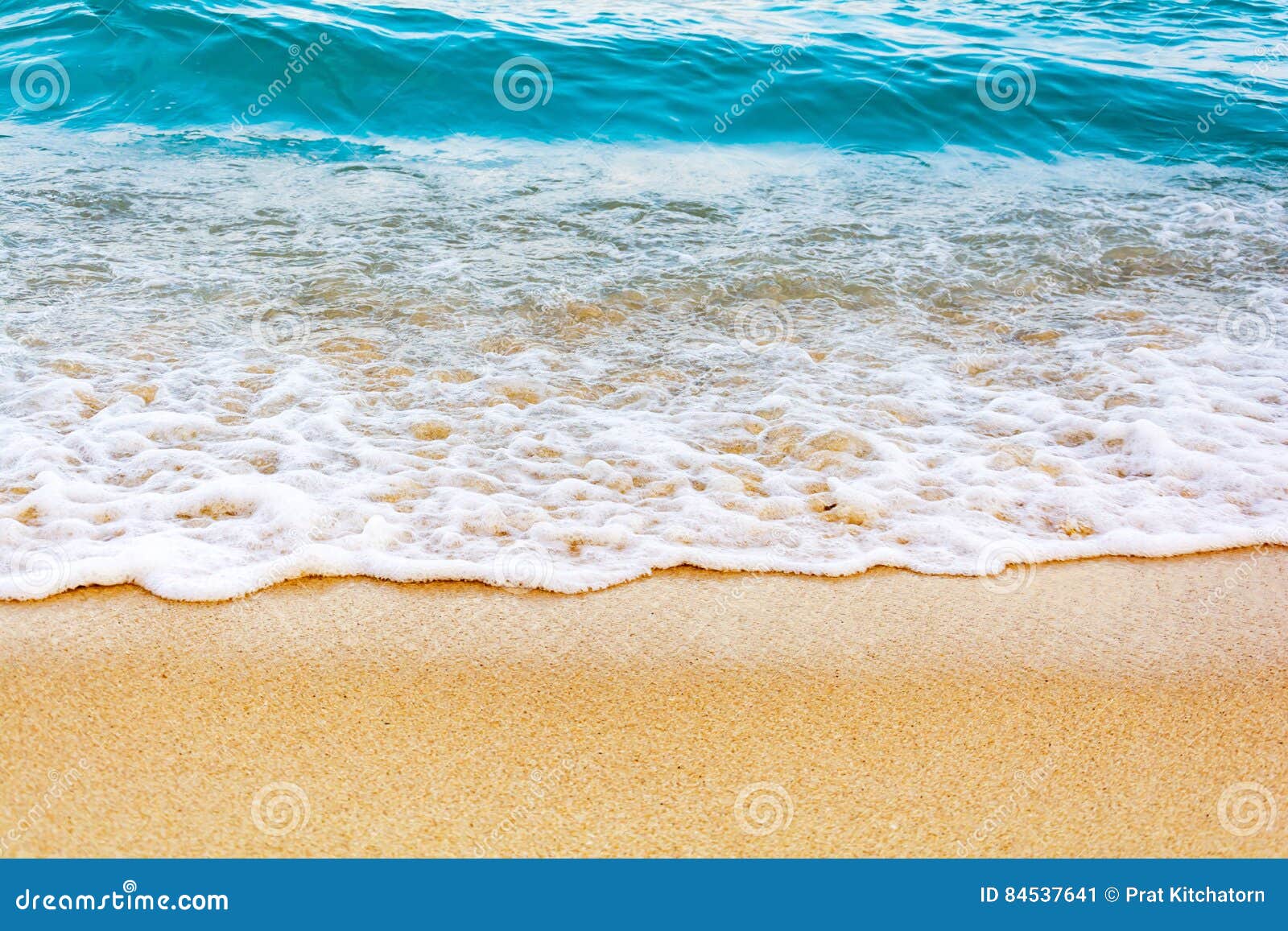 Waves Crashing into the Sand Stock Image - Image of beautiful, deep ...