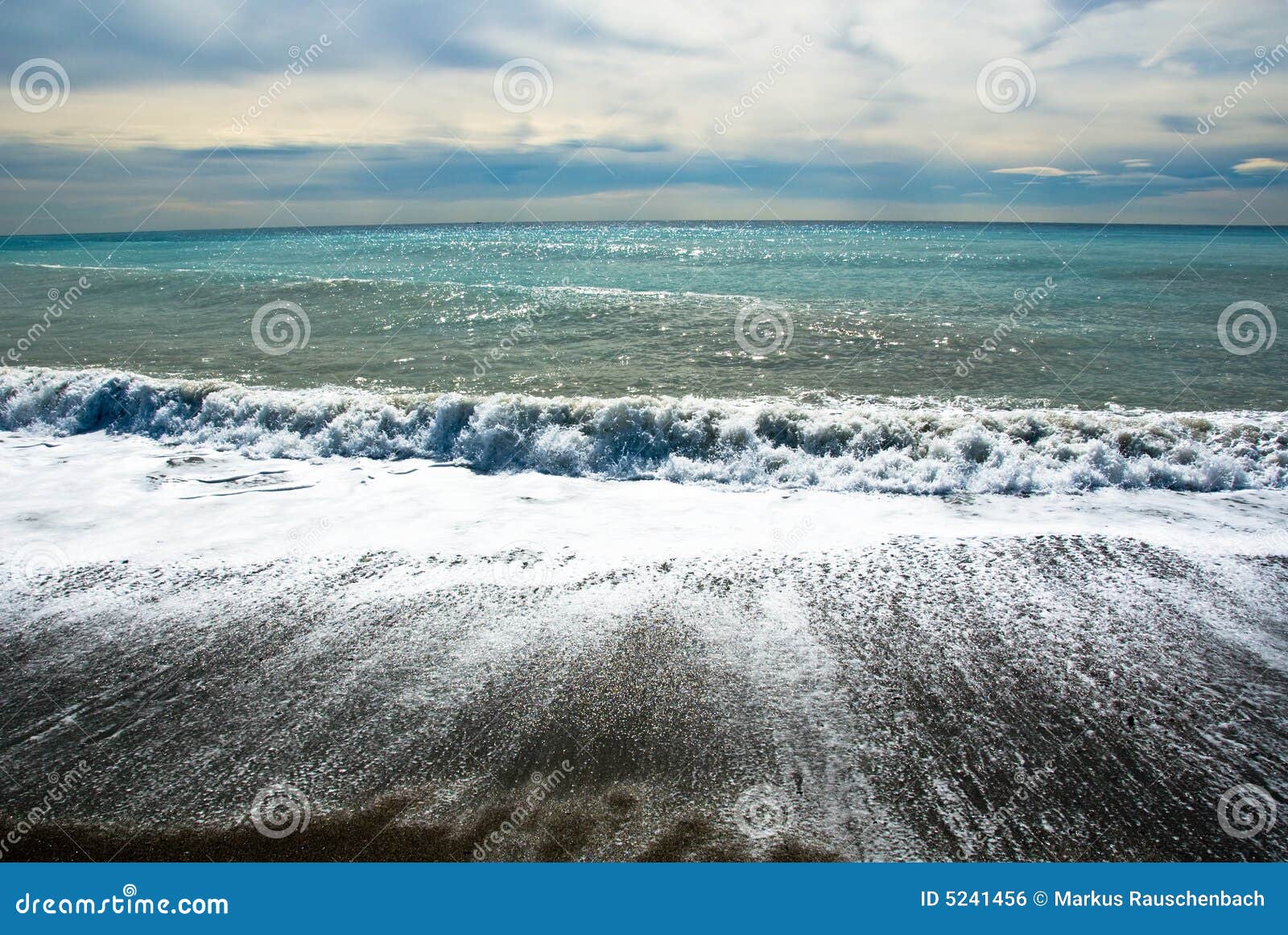 Waves Crashing on the Shore Stock Photo - Image of destination, sunny ...