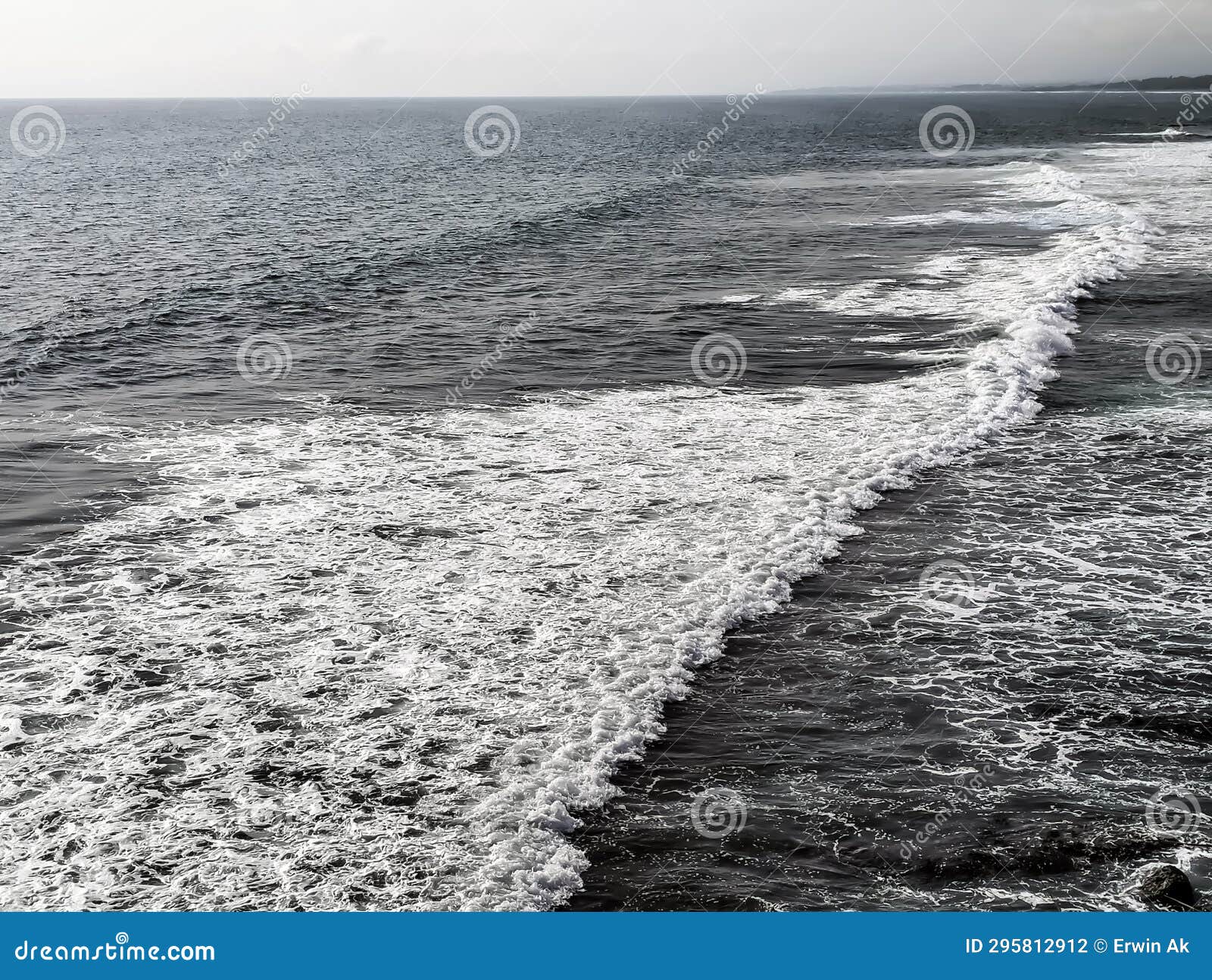 Waves are Created when Approaching the Shoreline Stock Photo - Image of ...