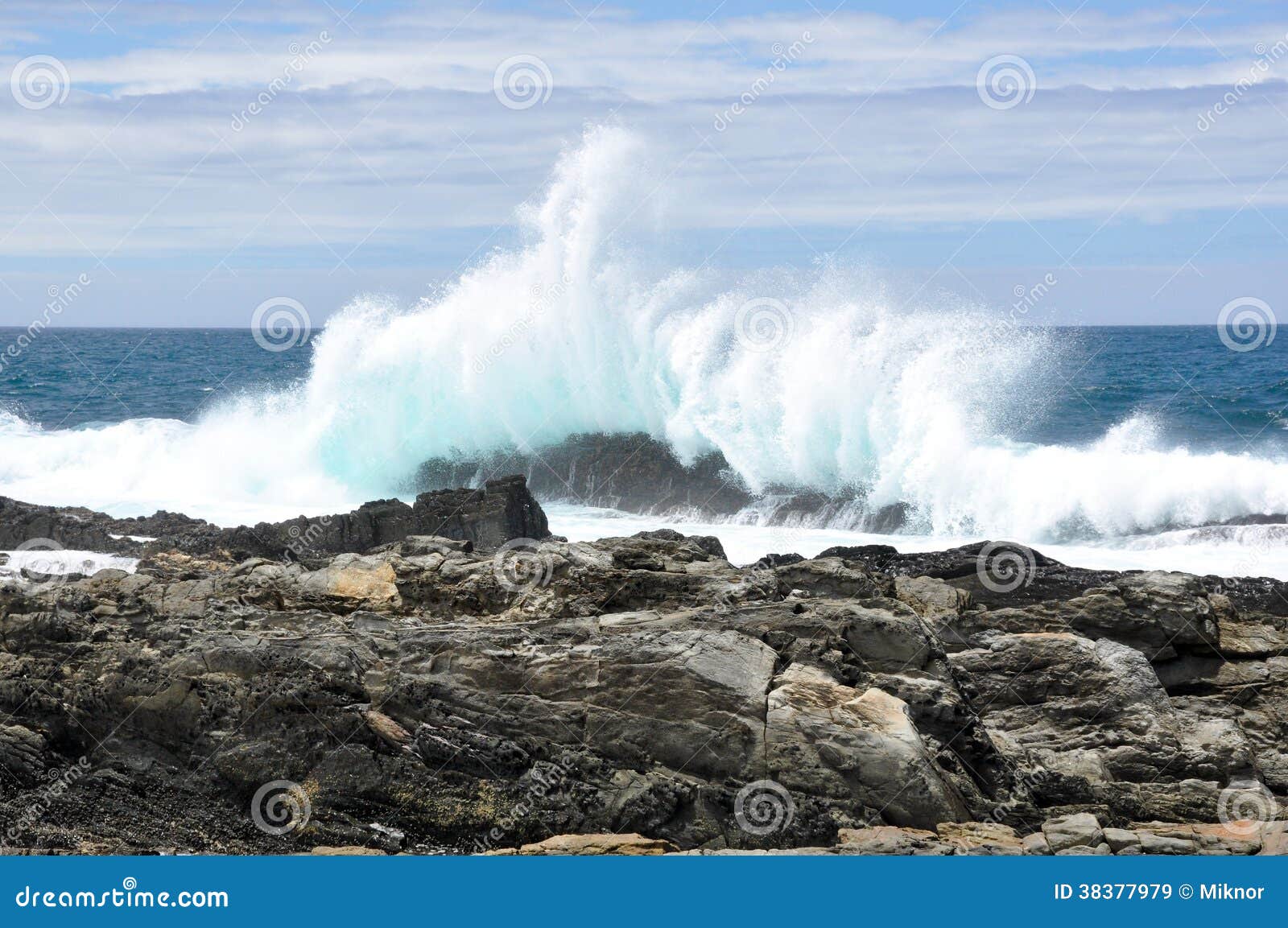 Waves crushing stock image. Image of shore, mouth, route - 38377979