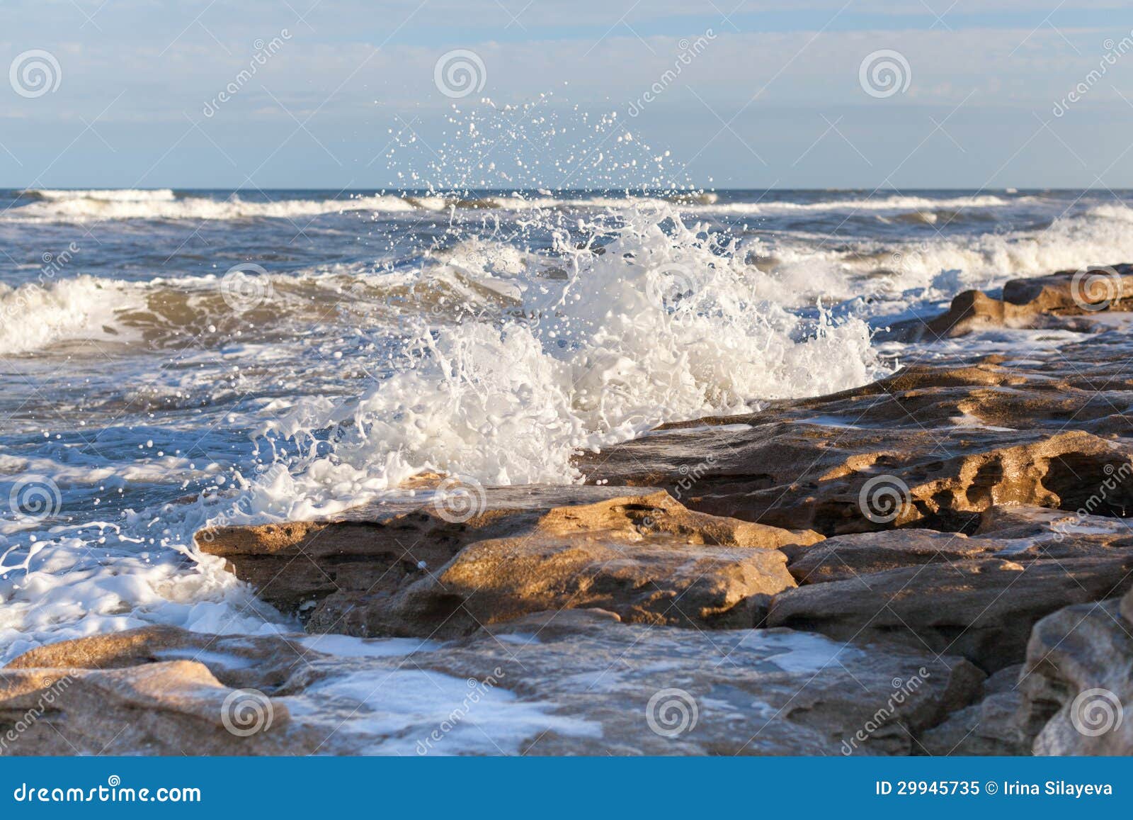 Crushing Waves stock image. Image of park, nature, beach - 29945735