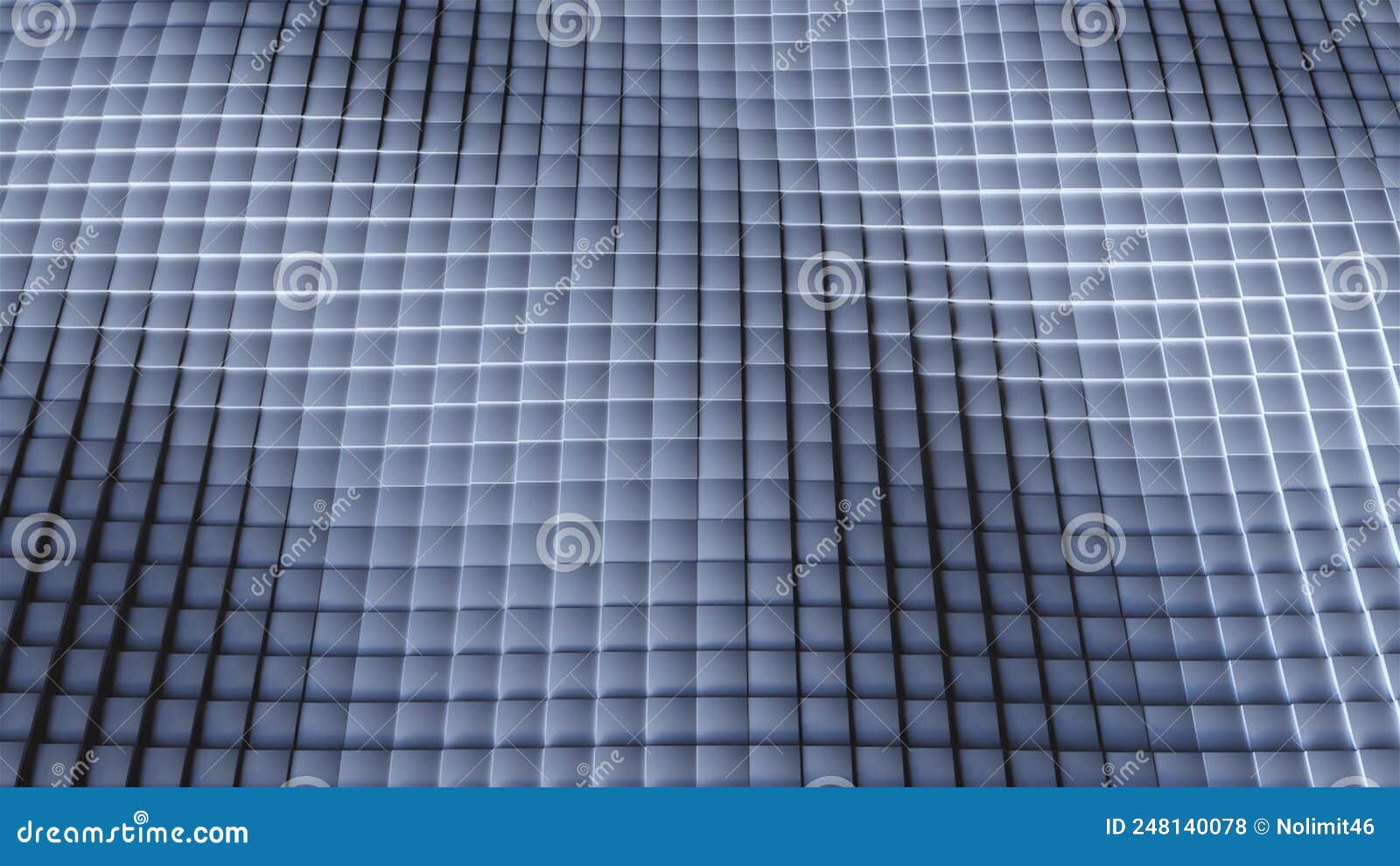 Waves of cubes stock illustration. Illustration of design - 248140078