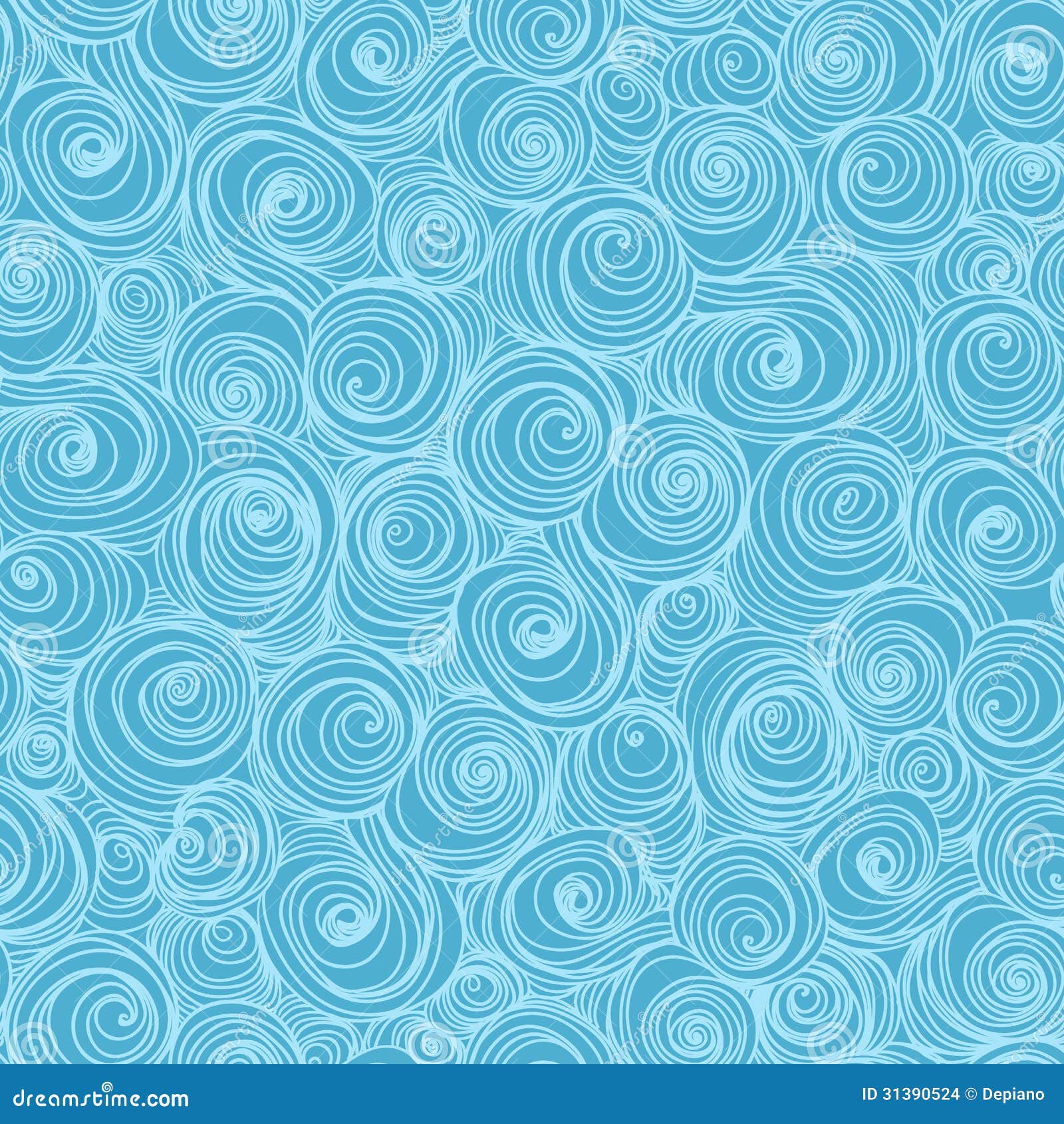 Waves and Curls Background. Stock Vector - Illustration of long, curve ...