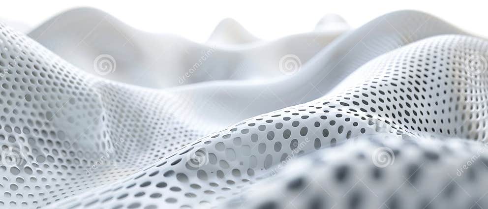 Waves of Cyber Data, Abstract Texture Background, Wavy White Digital ...