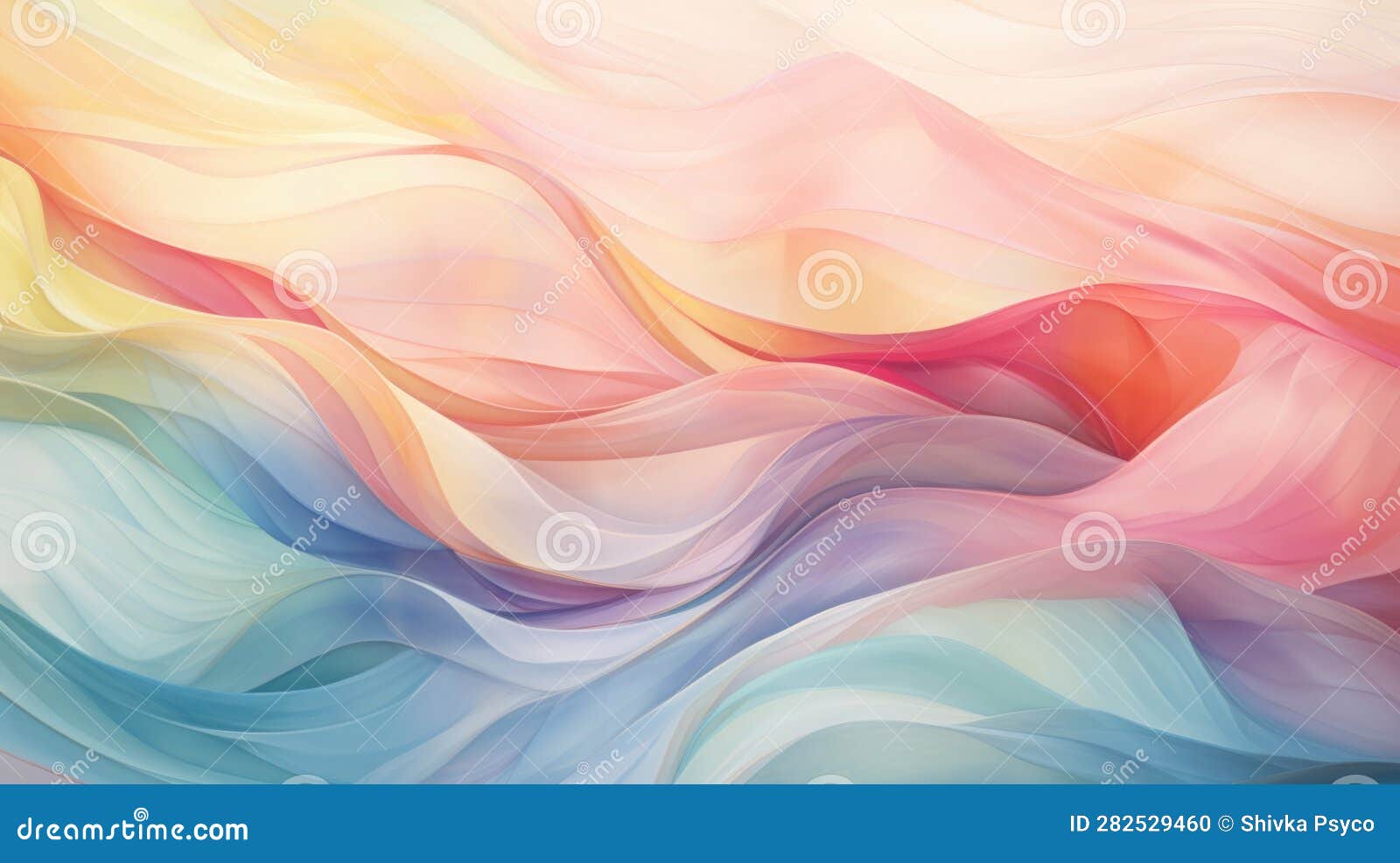 Waves of Different Colors Background Stock Illustration - Illustration ...