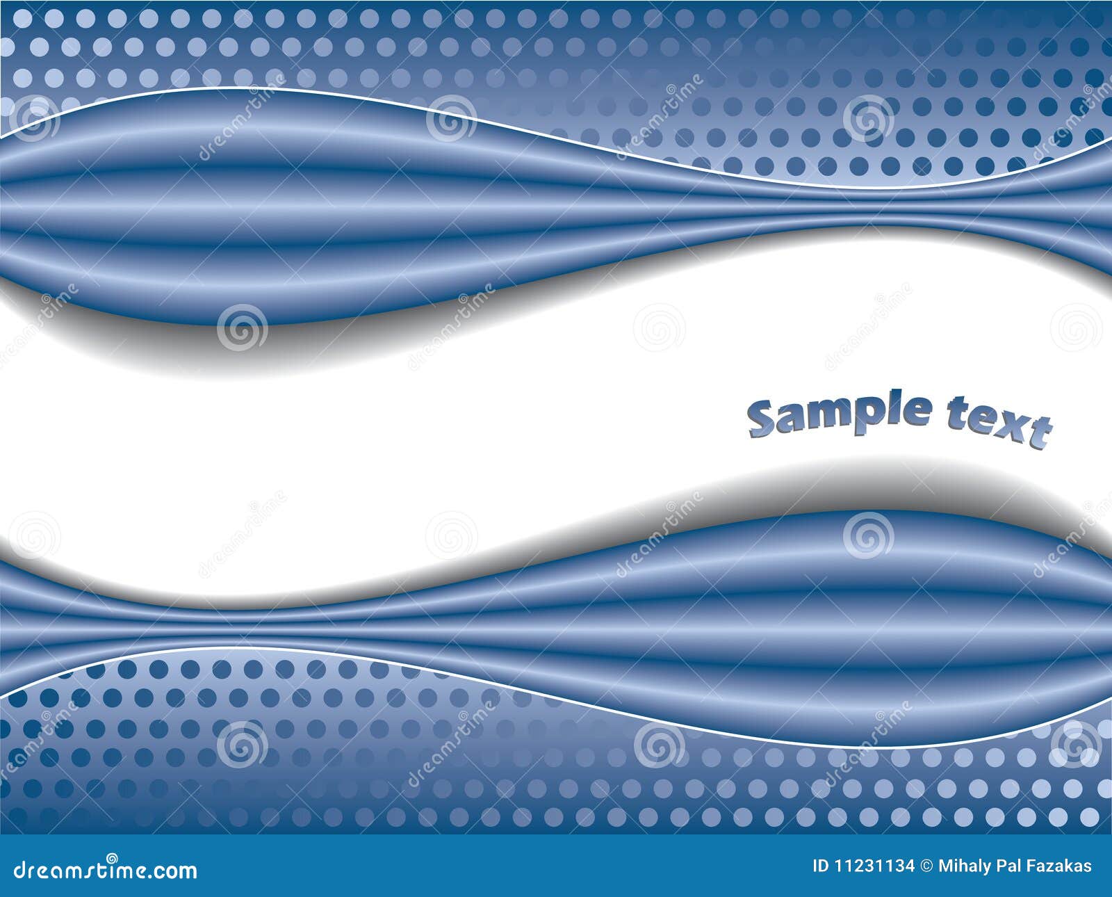 Waves & dots stock vector. Illustration of style - 11231134