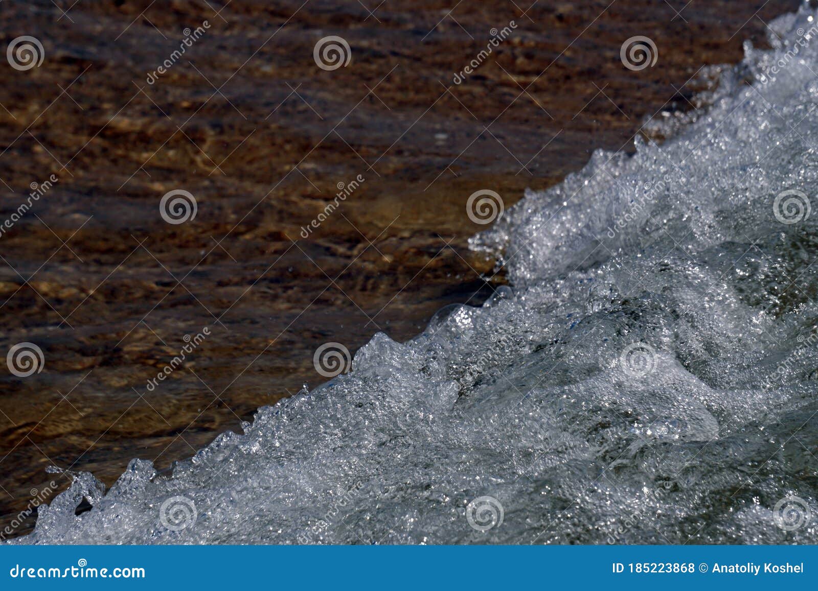 Waves on the Edge of the Surf in the Ocean. There is an Acceleration ...