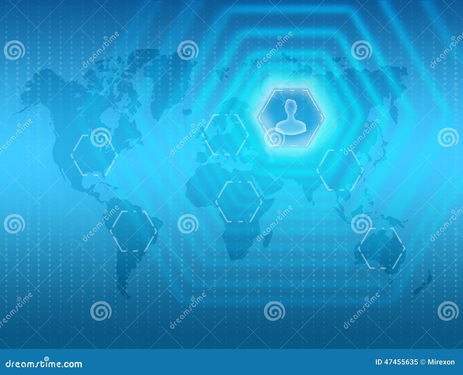 Waves Emergency Signal Danger on the World Map. Stock Illustration ...