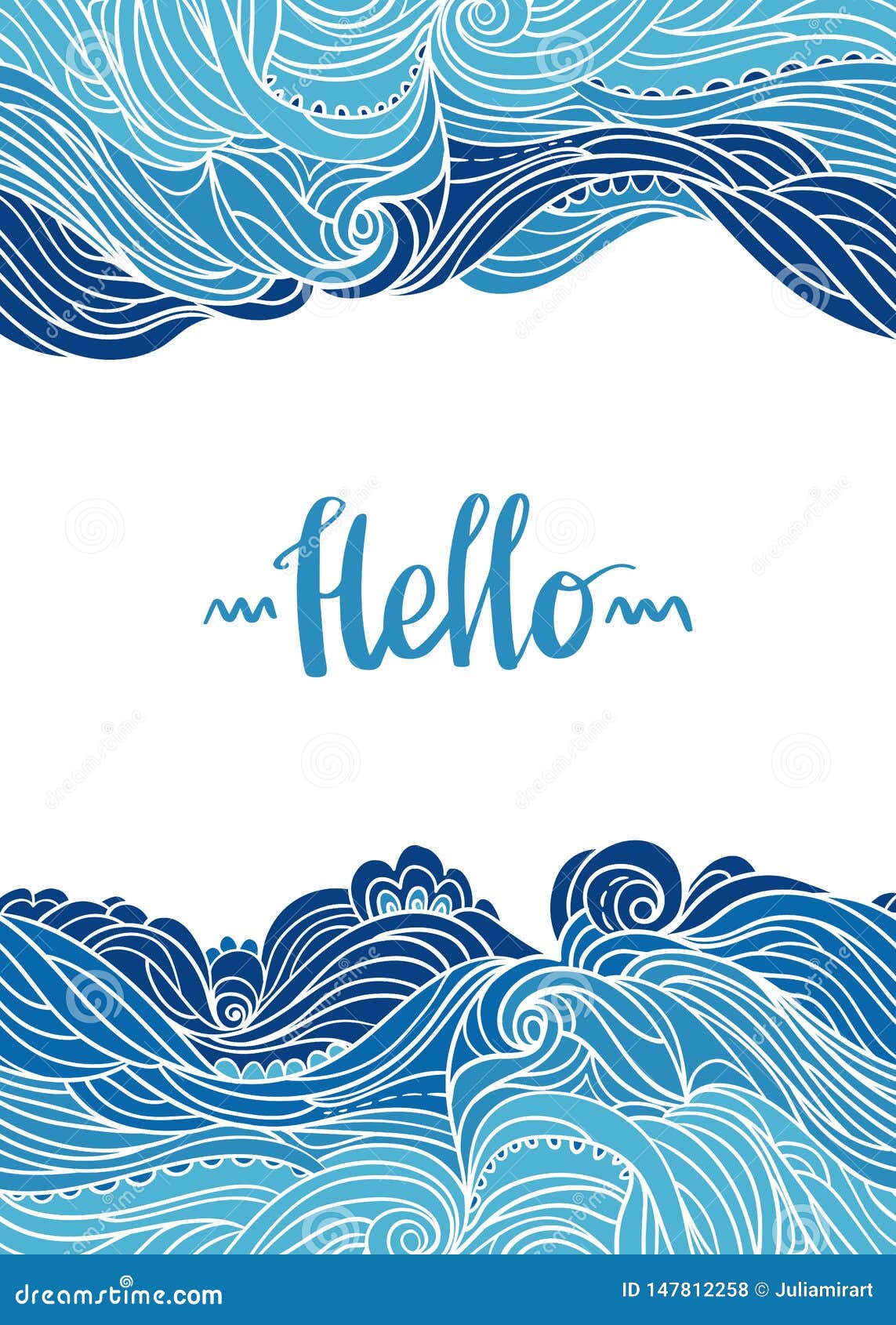 Waves Flyer Templates White Back-01 Stock Vector - Illustration of ...