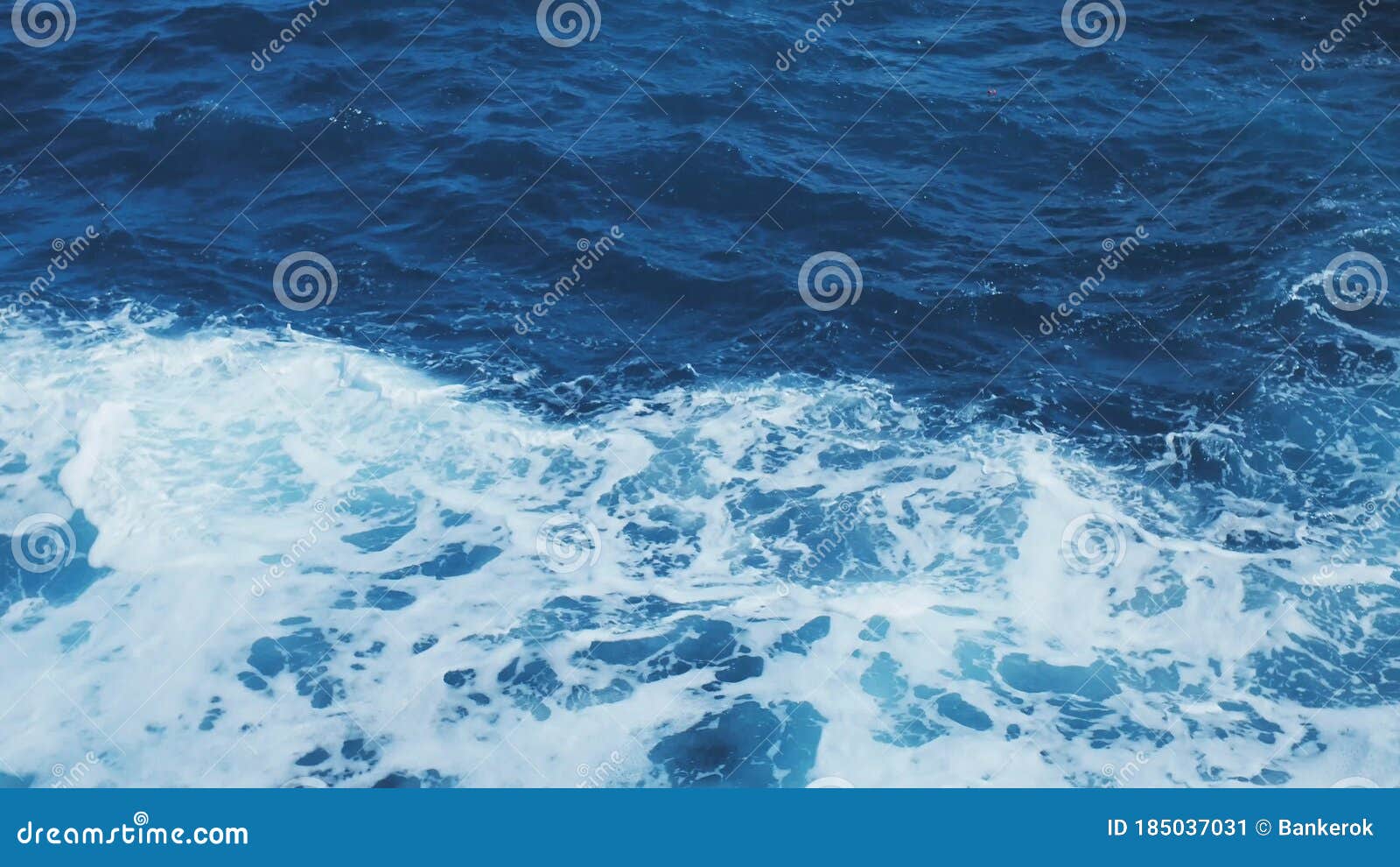 Top View of the Blue Turquoise Surface of the Deep Ocean Stock Video ...